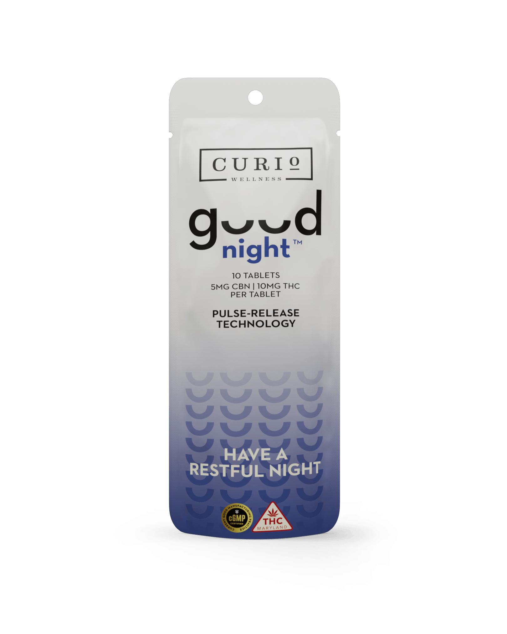 Good Night Tablets [5mg CBN | 10mg THC] - 10 pack - Curio Wellness™