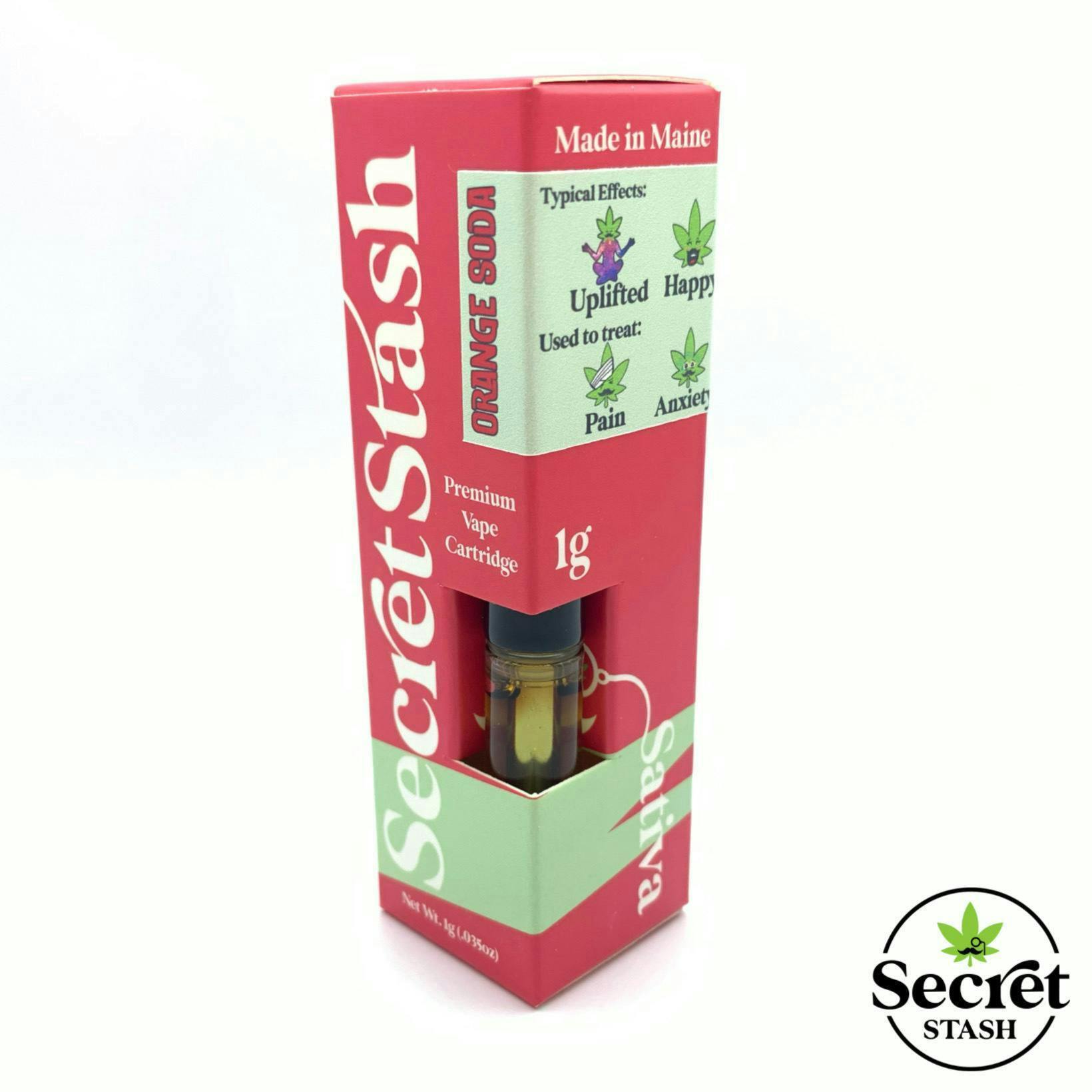 Secret Stash | THC Cart | Sativa | Orange Soda | 1g - Secret Stash