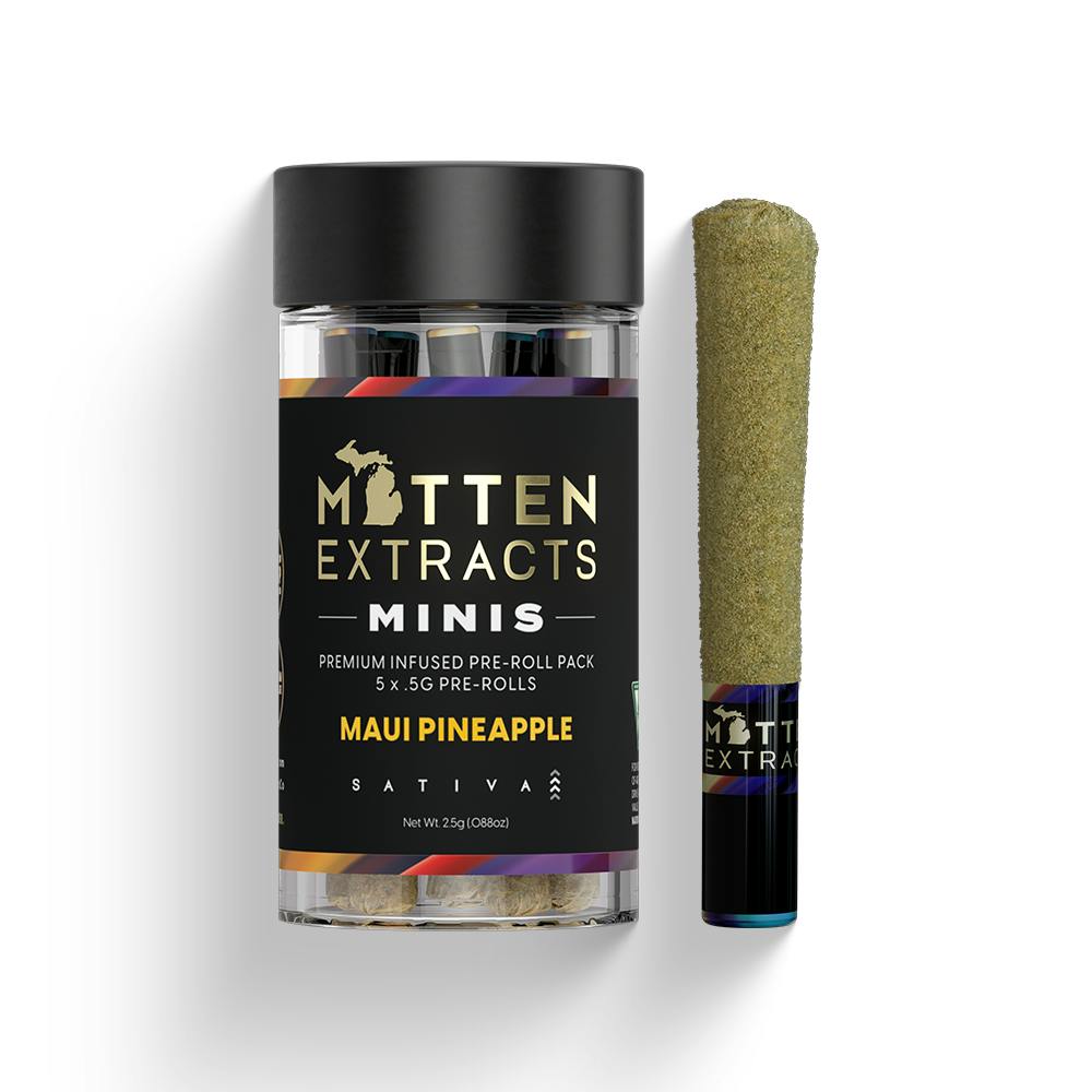Mitten Extracts Minis | Infused Pre-Rolls 2.5g | 5pk - Maui Pineapple ...