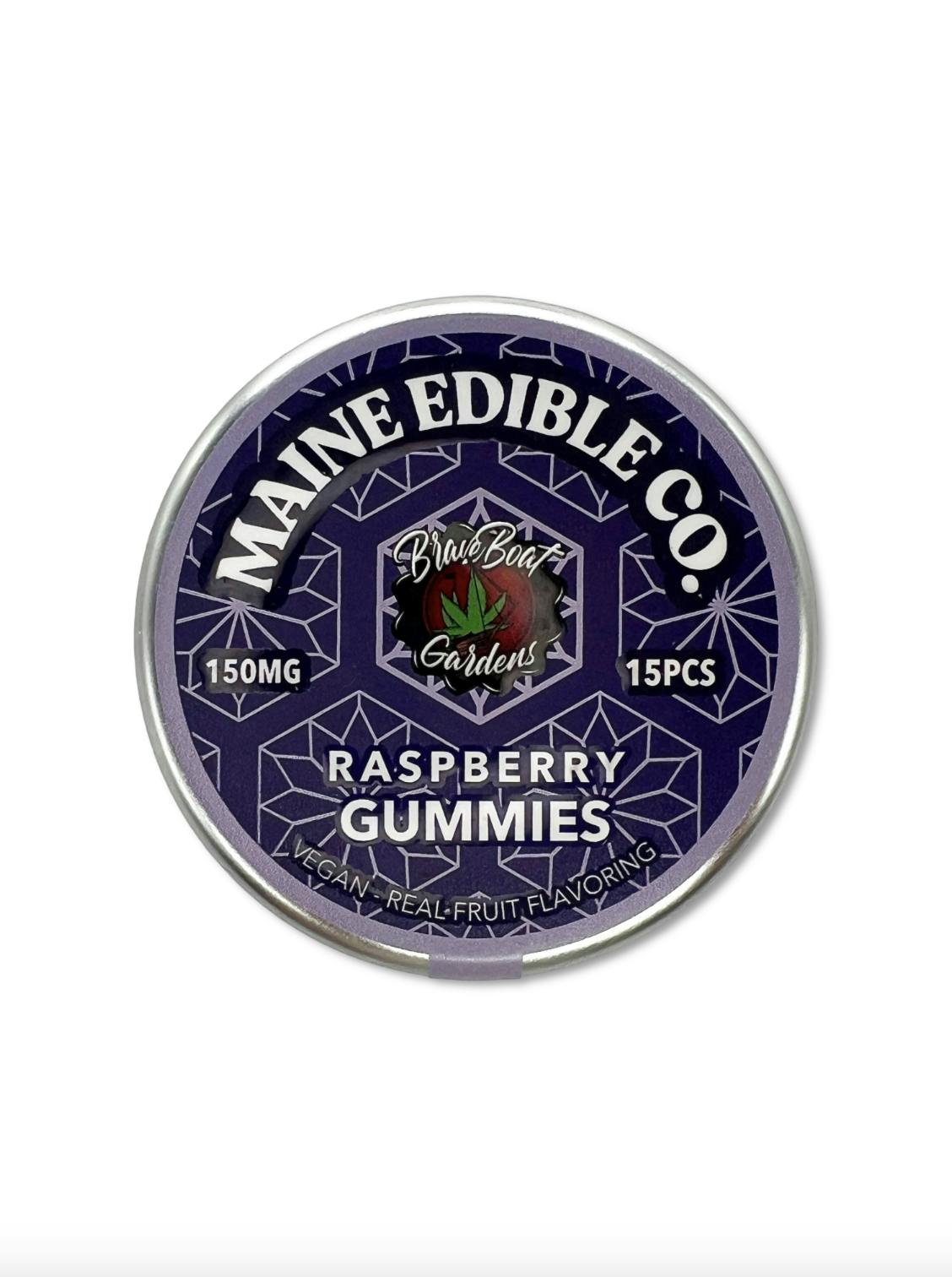 150mg Raspberry Gummies - The Maine Edible Co. + Brave Boat Gardens ...