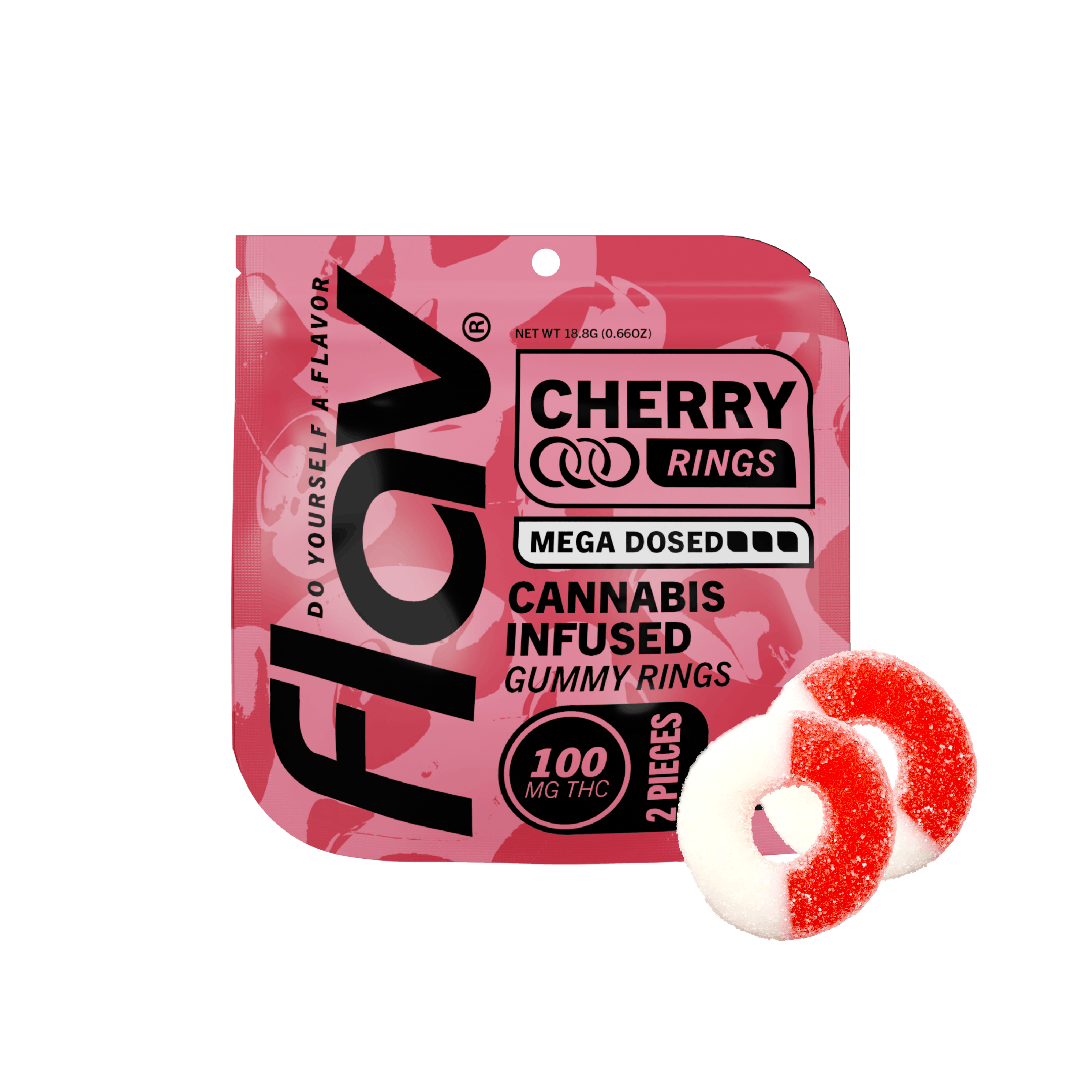 Candy - Macro Ring - 100mg - Distillate - Cherry - Flav