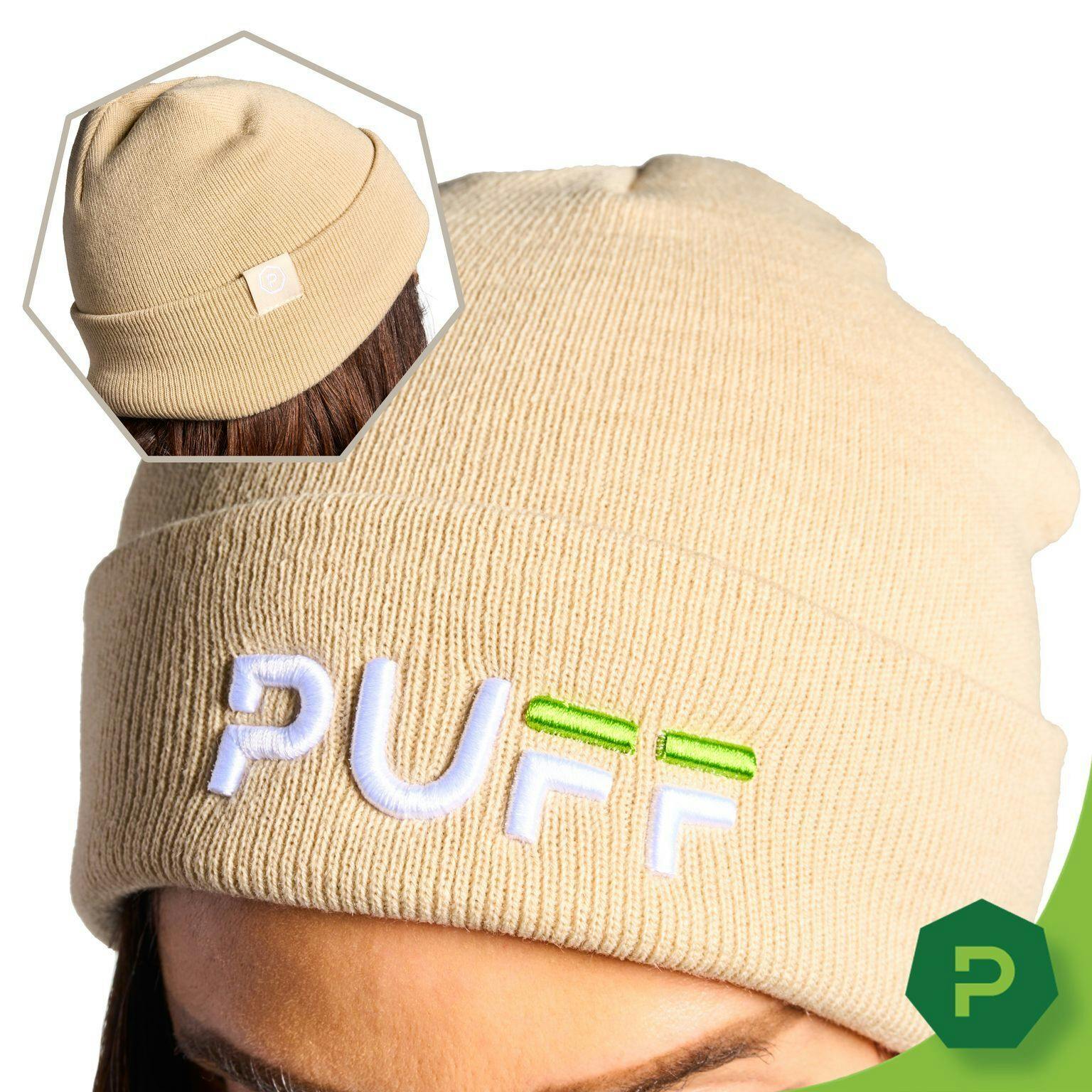 PUFF Beanie Tan - Puff Cannabis Company