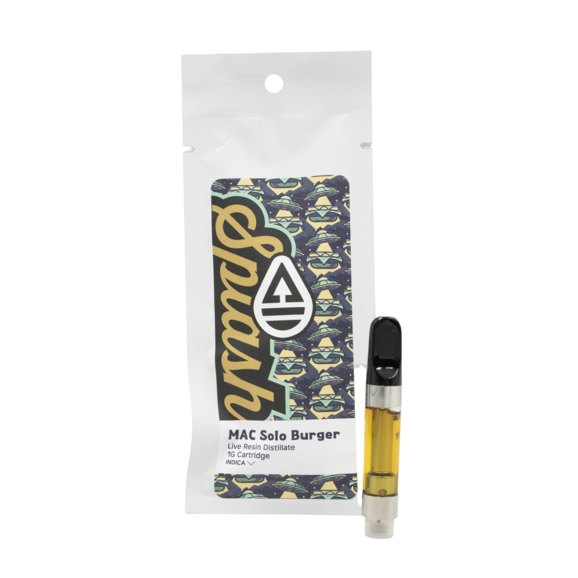 MAC Solo Burger | Splash Live Resin Distillate 1g | Indica - Fresh Coast