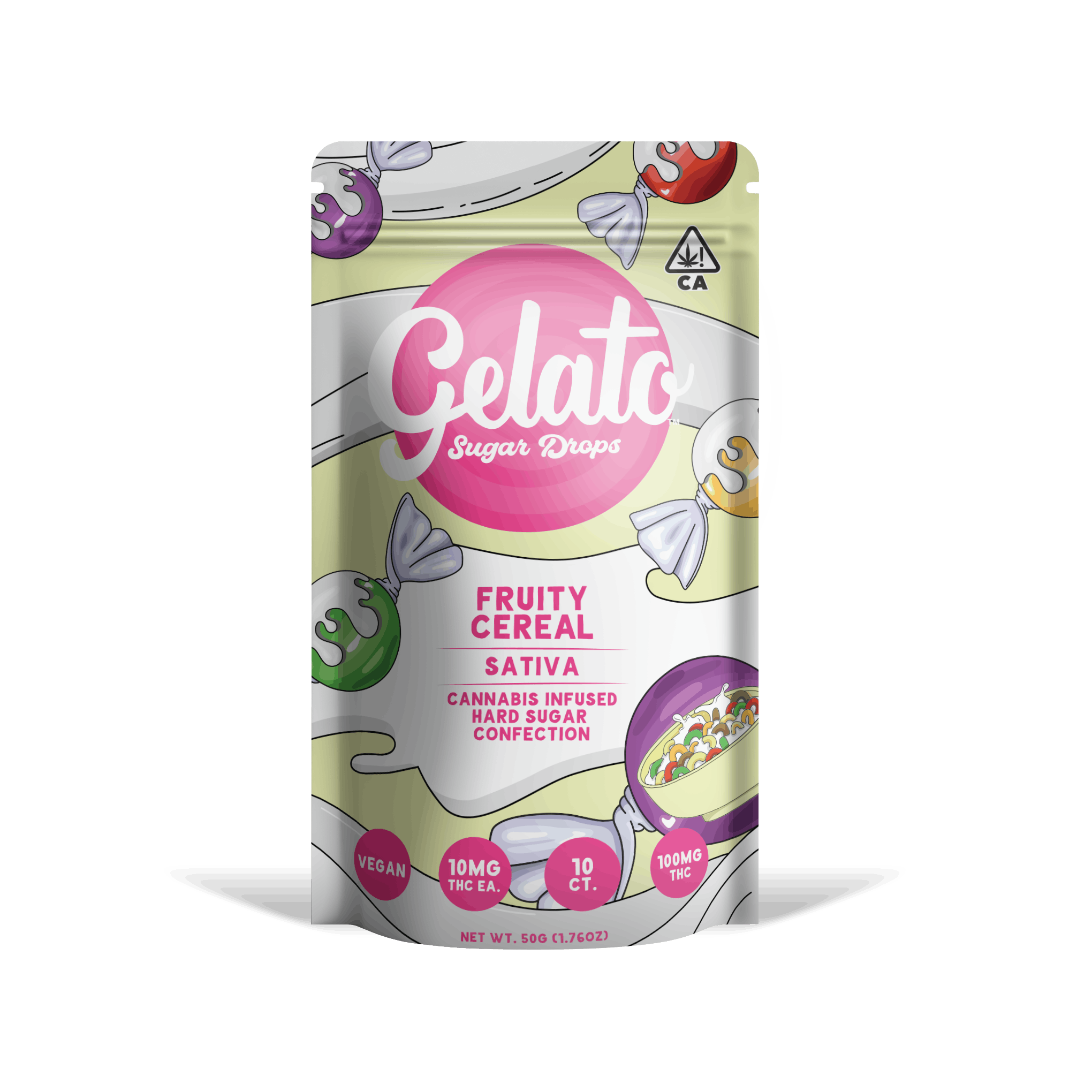 Fruity Cereal Sugar Drops 100mg - Gelato