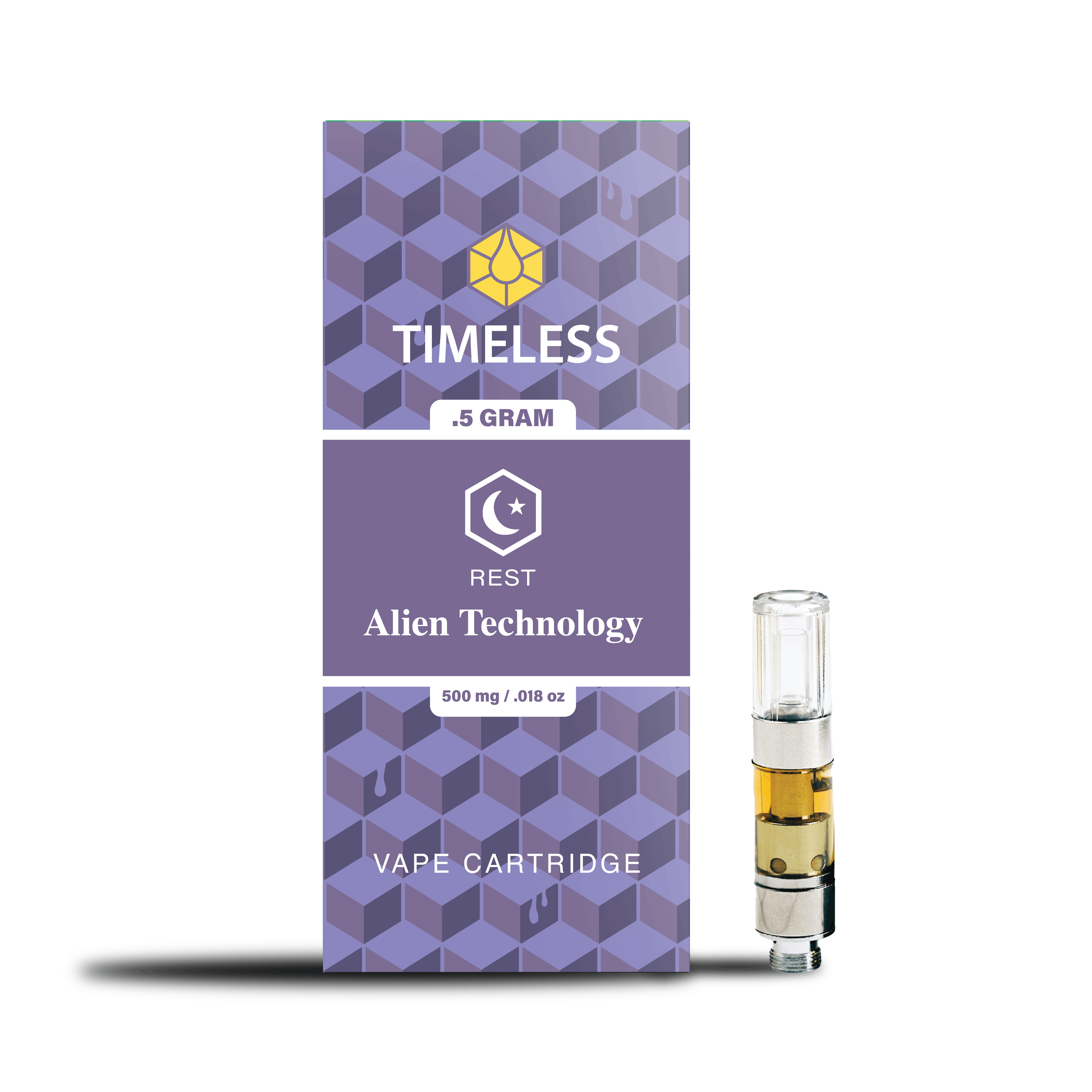 Timeless Alien Technology 500mg Vape Cartridge (Rest) - Timeless Vapes