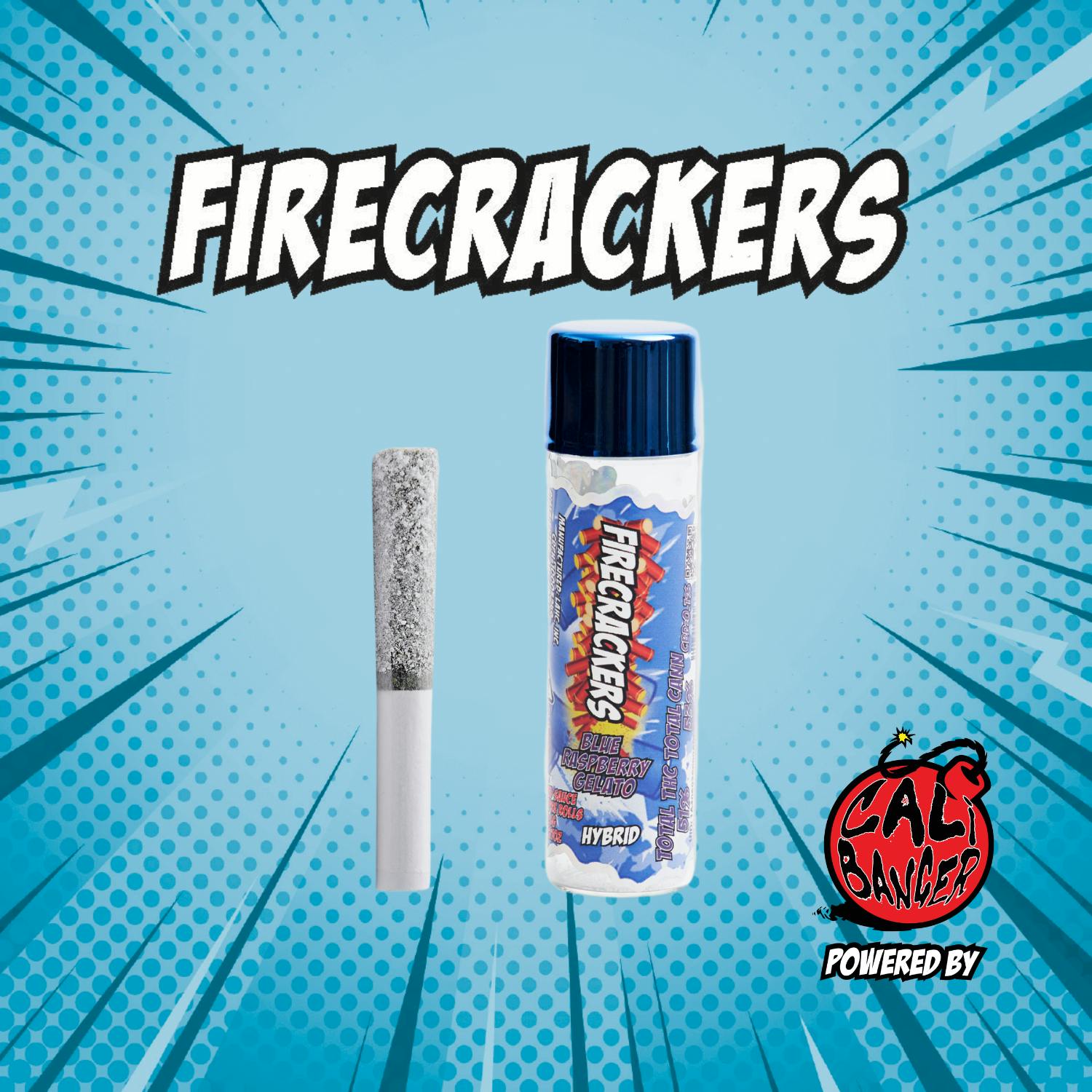 Firecracker by Cali Banger Infused Pre Roll BLUE RASPBERRY GELATO - 0.6 ...
