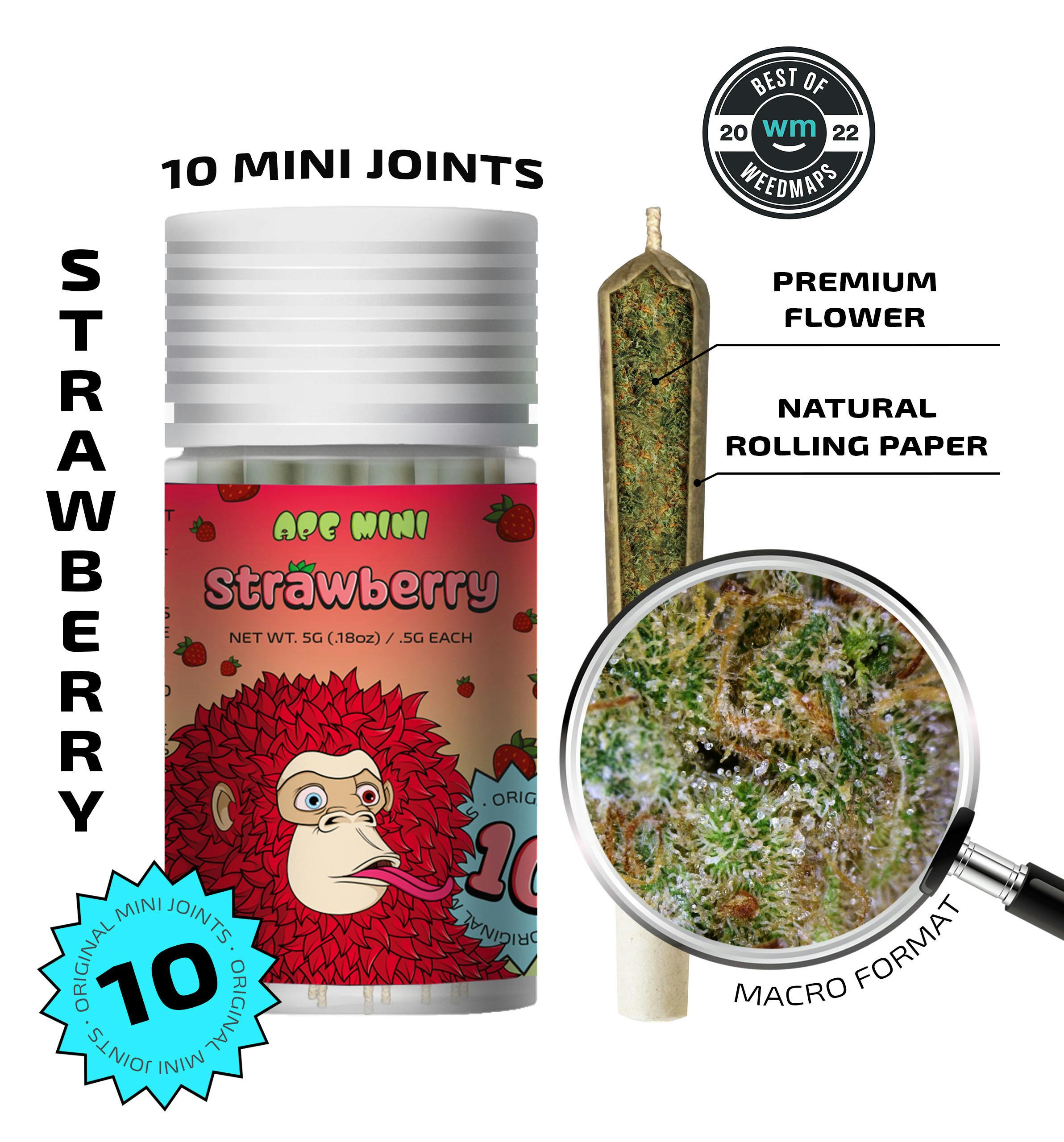 Strawberry — 10 original mini joints (5g | 0.5g each) - APE Premium ...