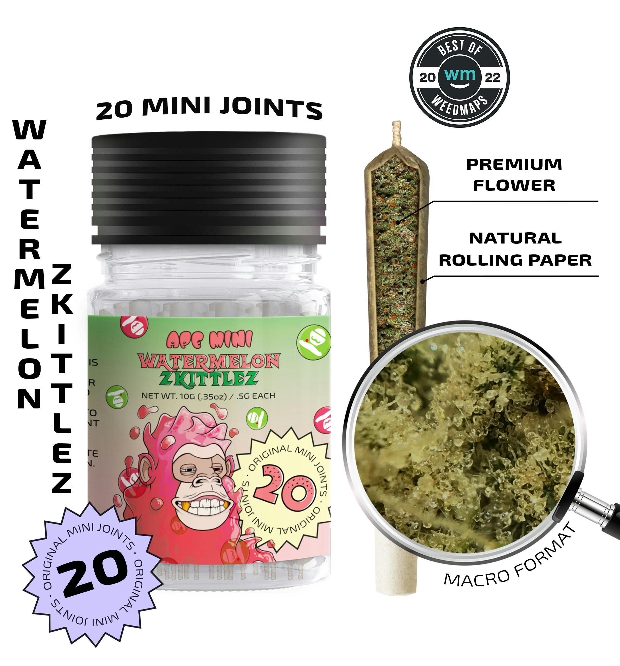 Watermelon Zkittlez — 20 original mini joints (10g | 0.5g each) - APE ...