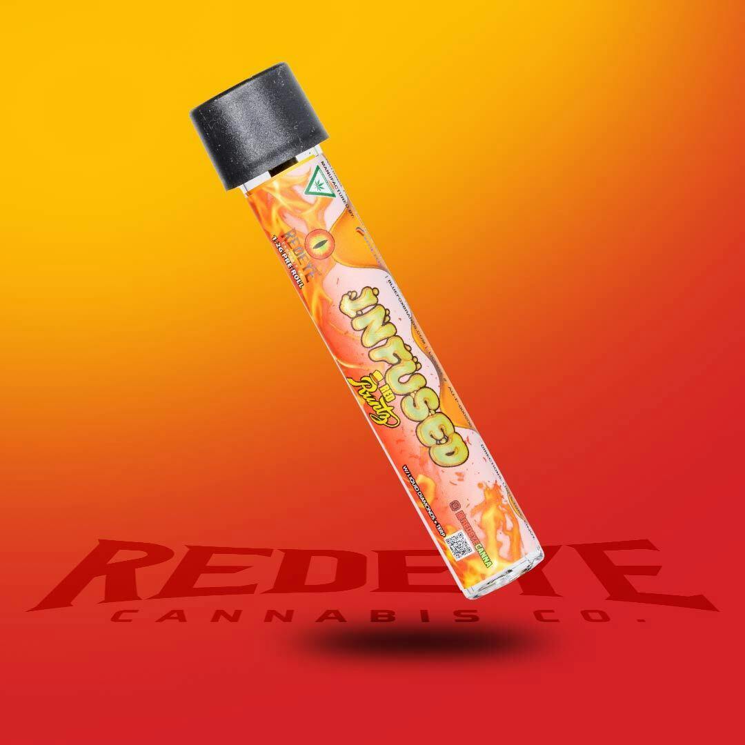 Redeye Cannabis: INFUSED Red Runtz Pre-roll 1.2G - Redeye Cannabis
