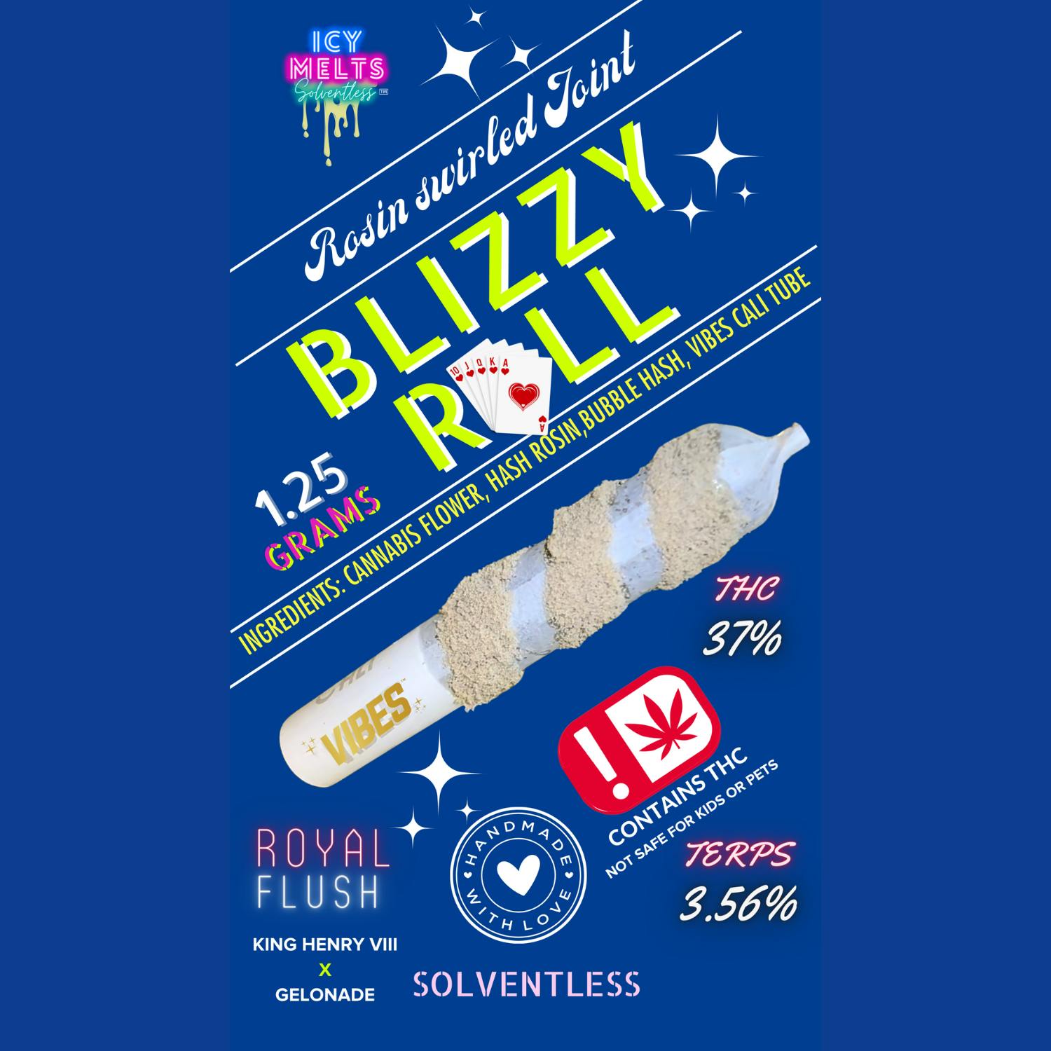 Blizzy Rolls - Royal Flush - ICY MELTS SOLVENTLESS