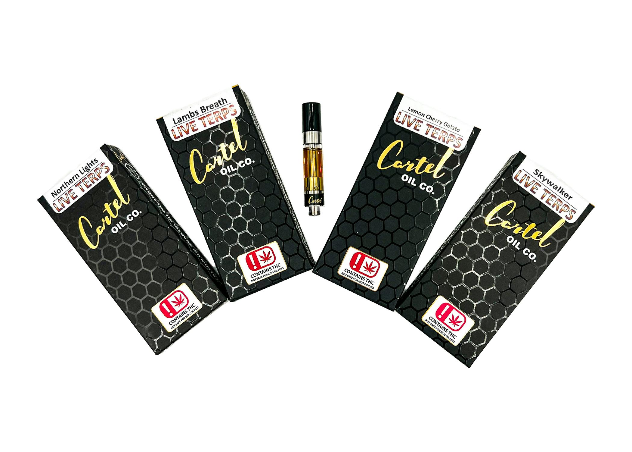 Cartel Oil Co | Live Terps Cart | Sativa | Sour Candy | 1g - Cartel Oil Co