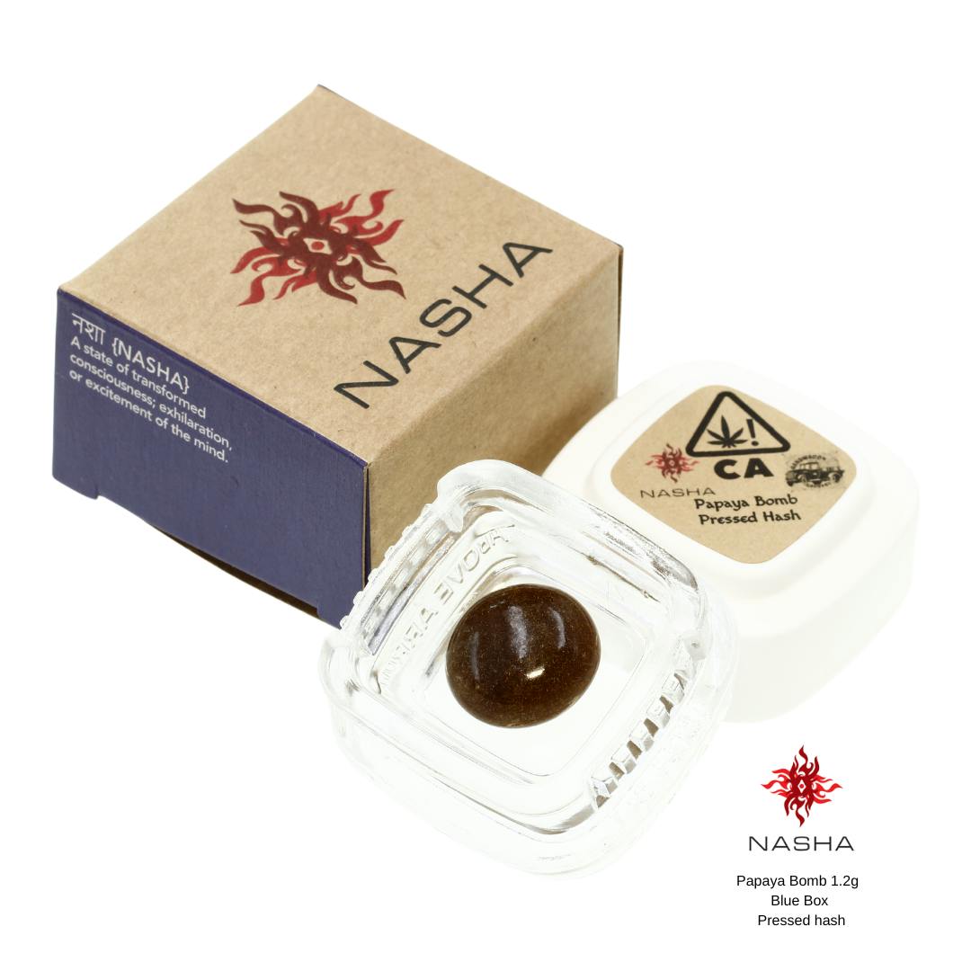 Papaya Bomb 1.2g Blue Pressed Hash (Bandwagon) - NASHA