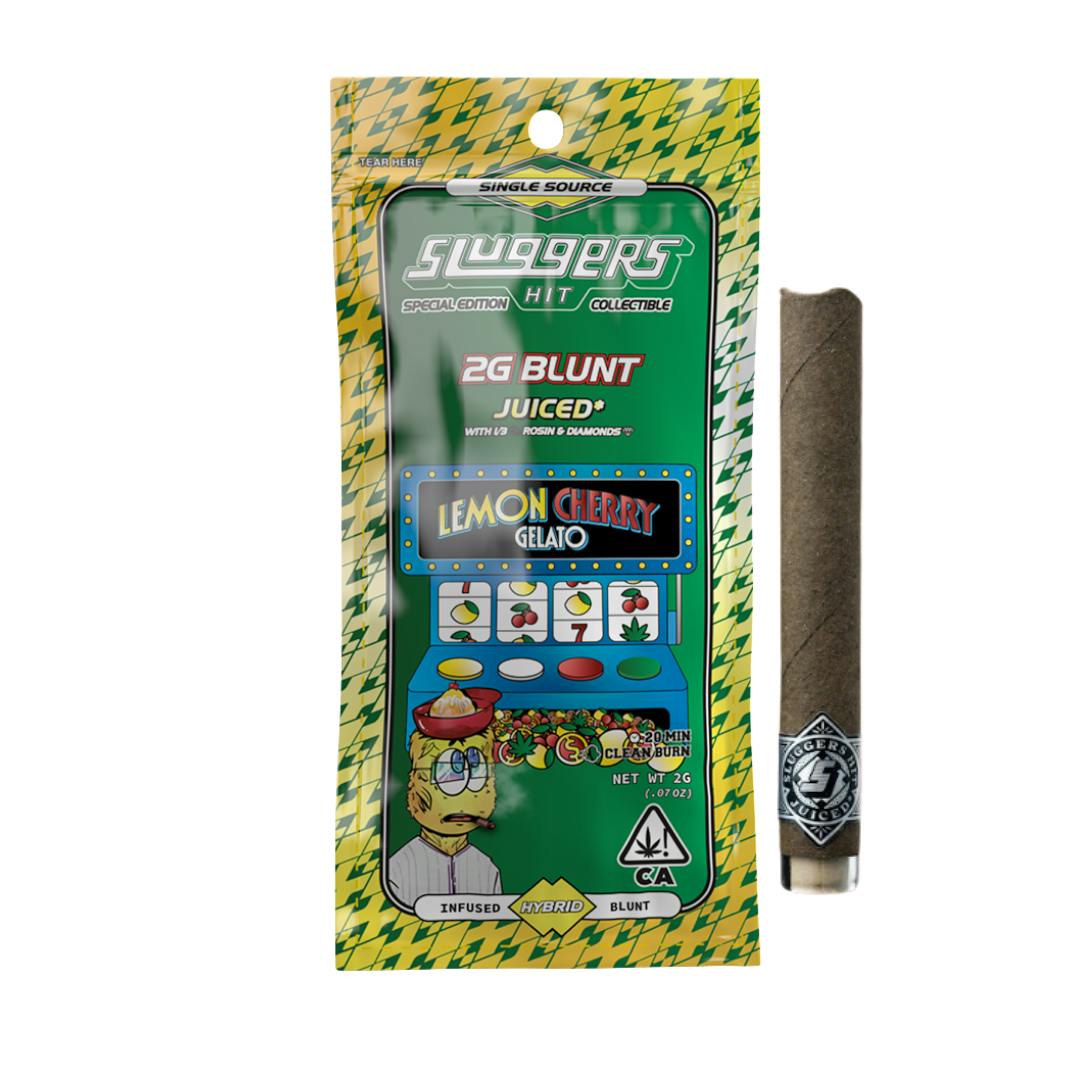 Sluggers | Lemon Cherry Gelato | 2g Blunt - Sluggers Hit Sluggers | Lemon Cherry Gelato | 2g Blunt - Sluggers Hit