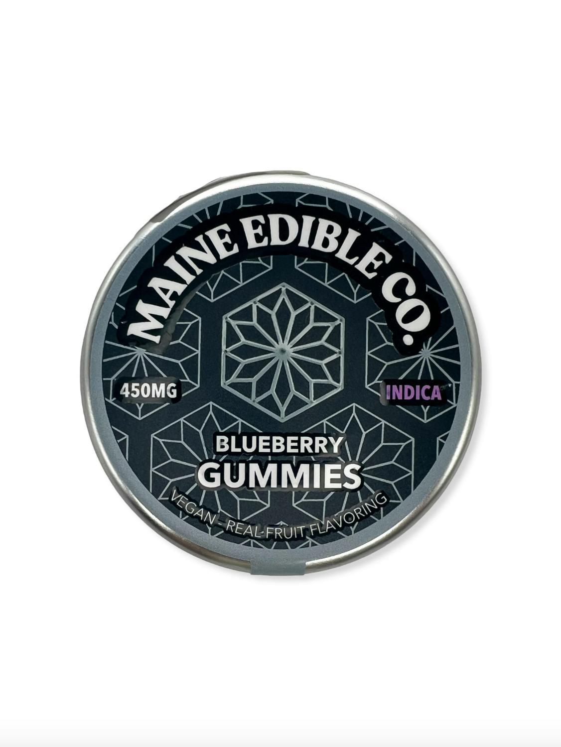 450mg Blueberry Indica Gummies - The Maine Edible Co. - Indico