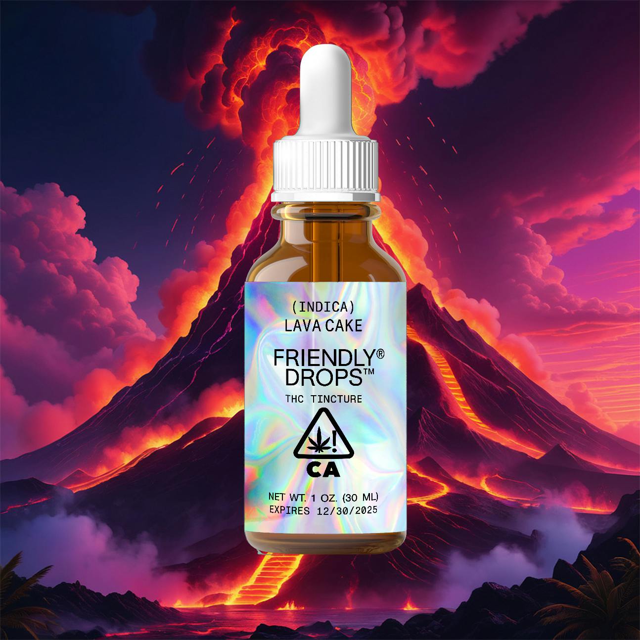 Lava Cake [ 1oz 1000mg ] Friendly Drops - Friendly Brand