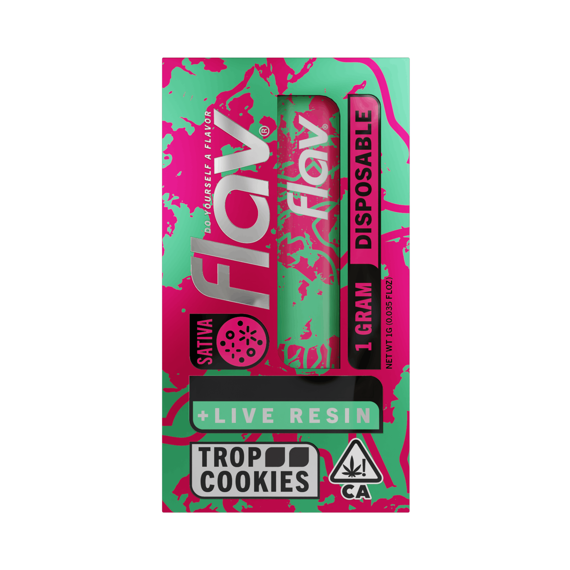 Vape - All In One - 1.0g - Live Resin - Trop Cookies - Sativa - Flav