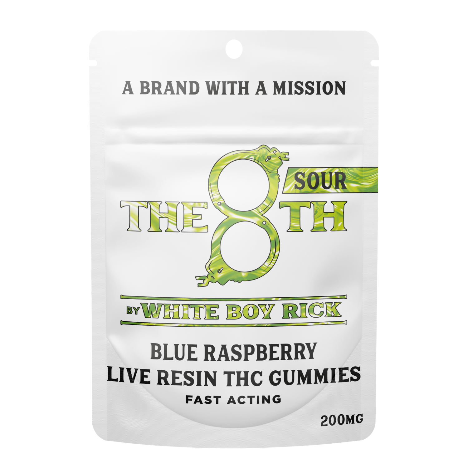 SOUR BLUE RASPBERRY - FAST-ACTING LIVE RESIN GUMMIES 200MG - The 8th by ...