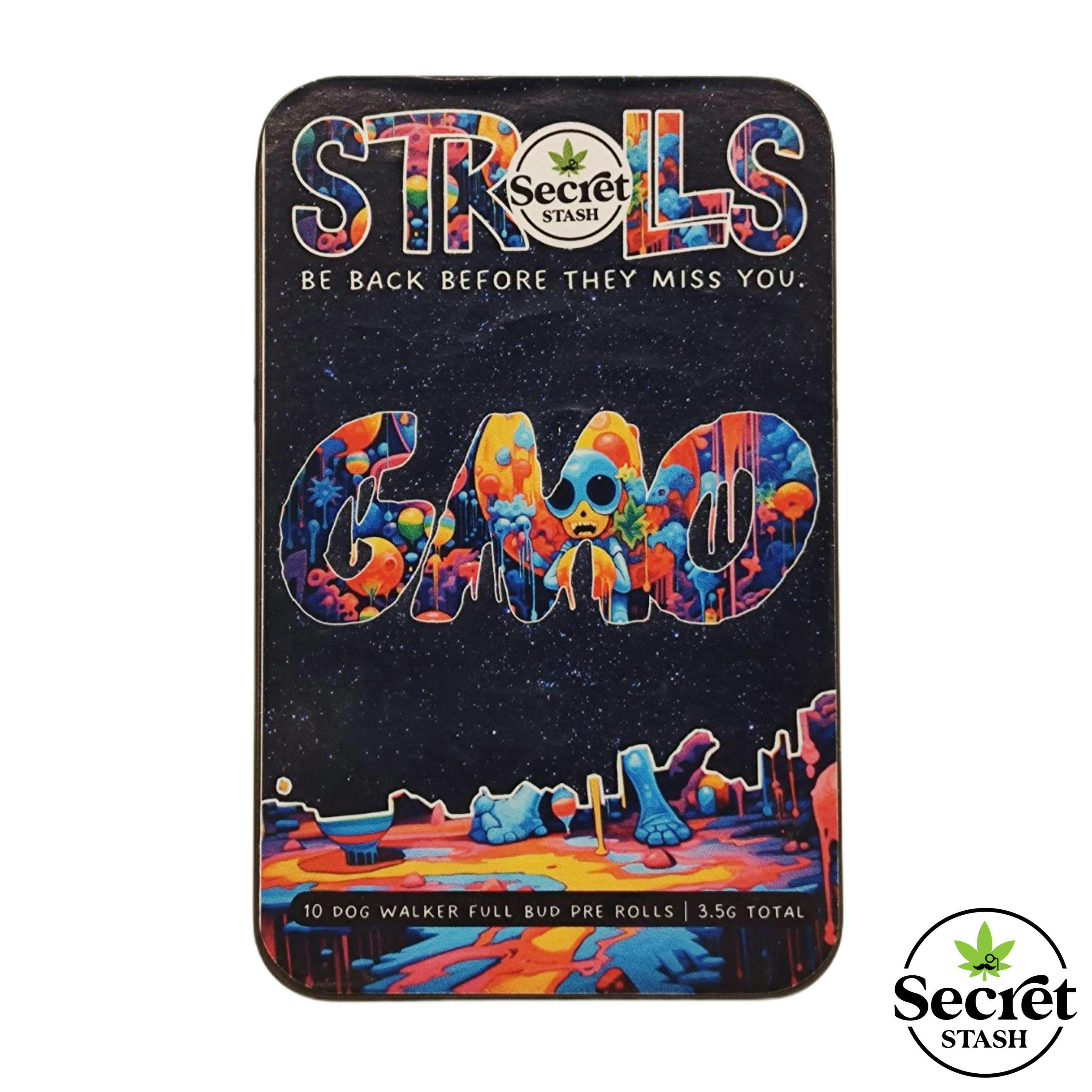 Secret Stash | Strolls | GMO | 10 pack pre rolls - Secret Stash