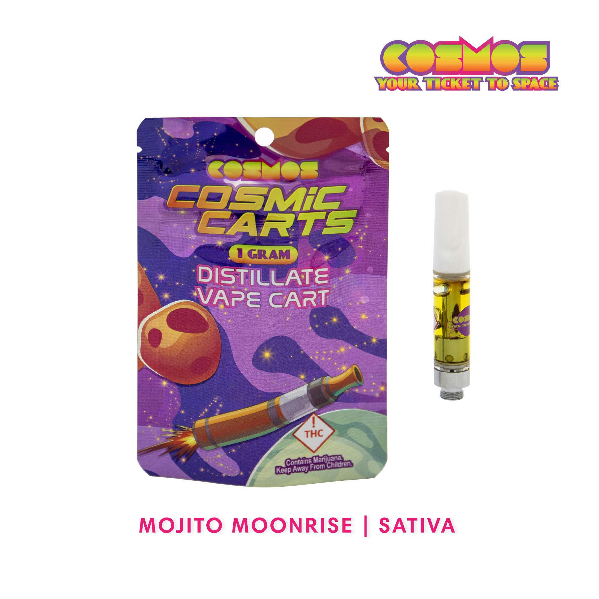 Cosmic Carts Sativa 1g Cartridge Mojito Moonrise - Cosmos THC