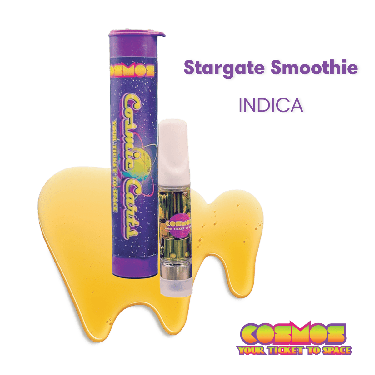 Cosmic Carts Indica 1g Cartridge Stargate Smoothie - Cosmos THC