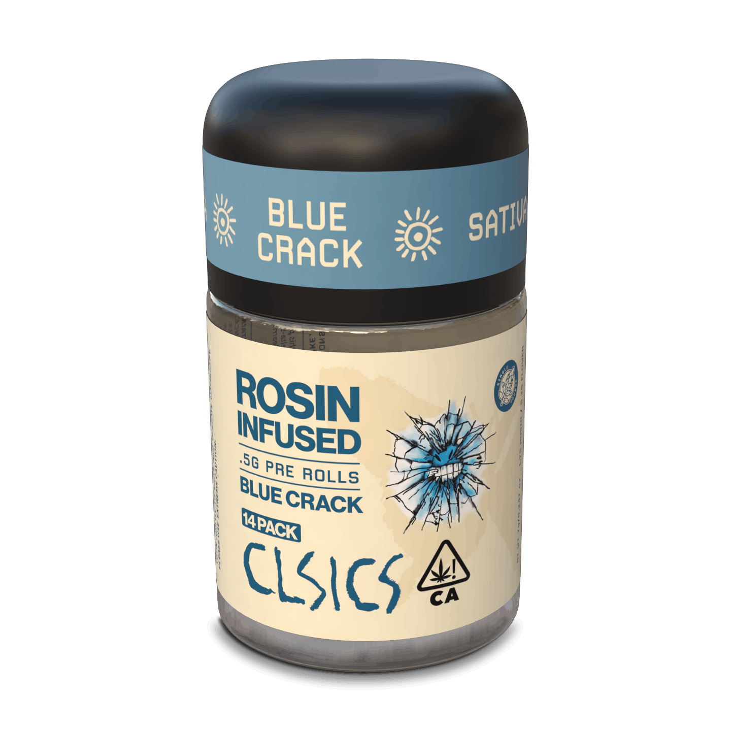 Blue Crack - 14Pk .5g Rosin Infused Pre Rolls PARTY PACK - CLSICS Rosin ...