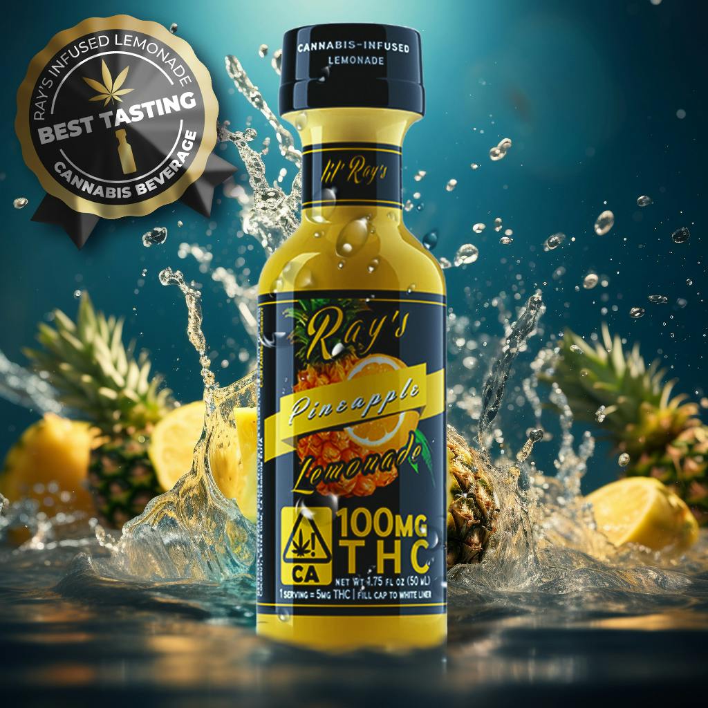 Pineapple lil' Ray's 100mg THC - Ray's Lemonade