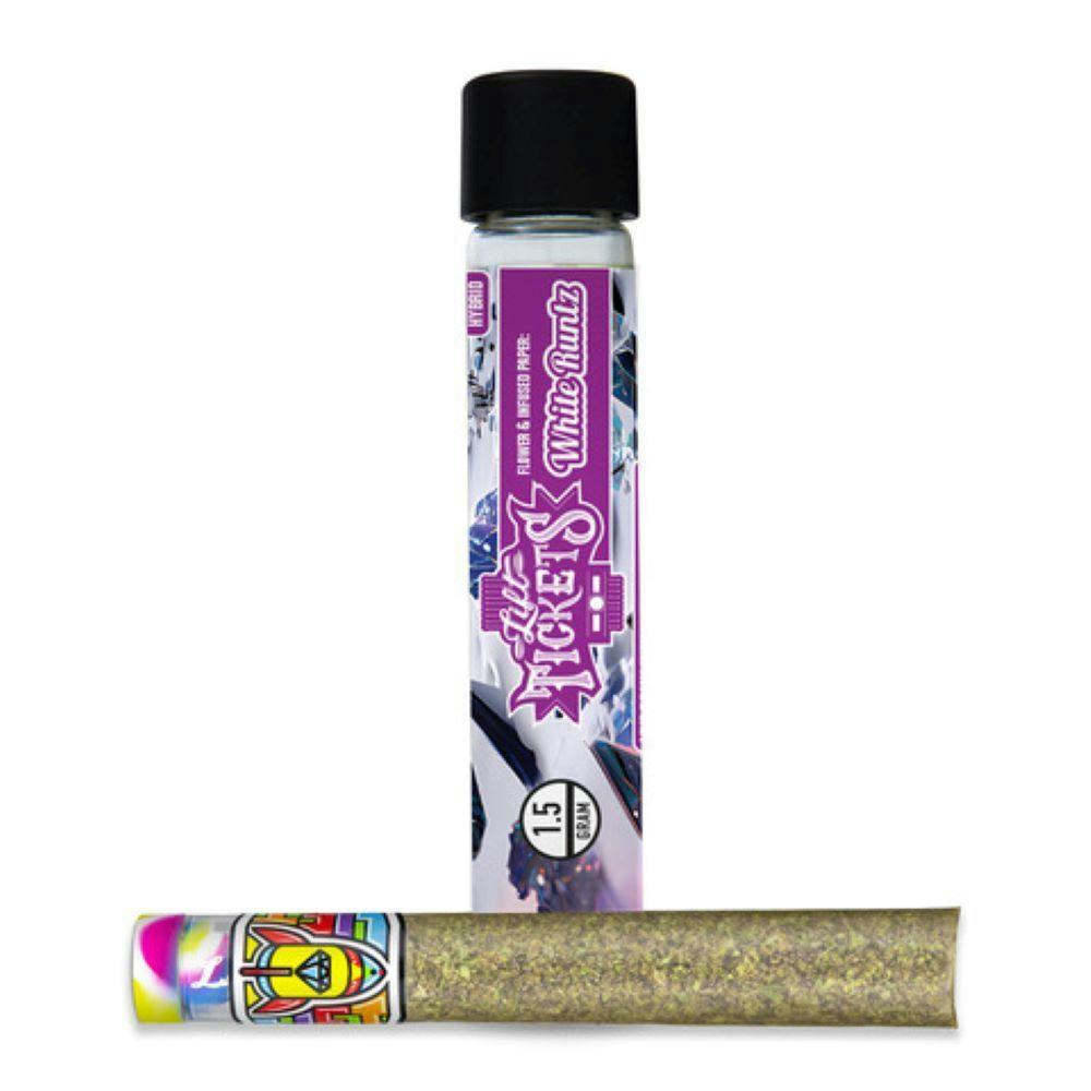 Infused Glass Tip Pre-Roll: White Runtz 1.5g Joint - Lift Tickets Infused Glass Tip Pre-Roll: White Runtz 1.5g Joint - Lift Tickets