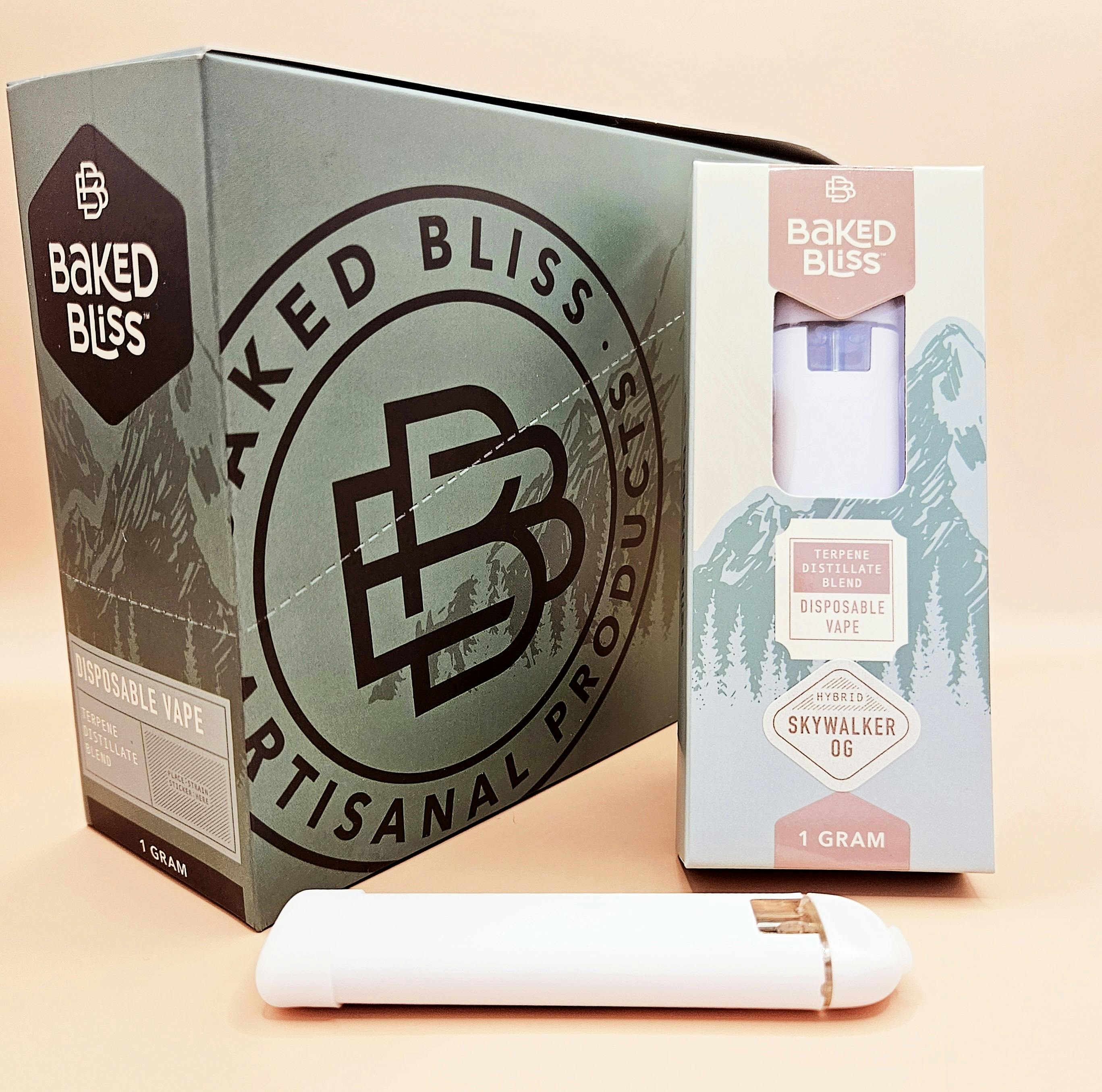 Baked Bliss Skywalker OG 1g Disposable - Baked Bliss Edibles