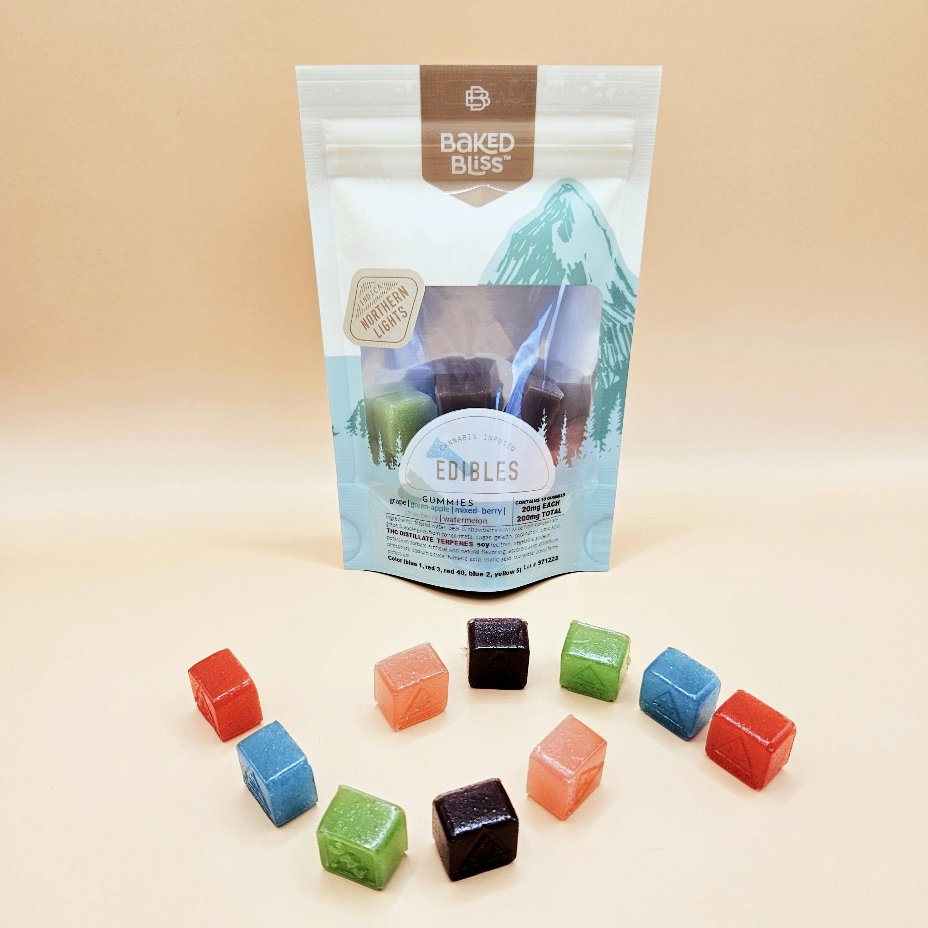 Baked Bliss 200mg Indica Gummies Baked Bliss Edibles