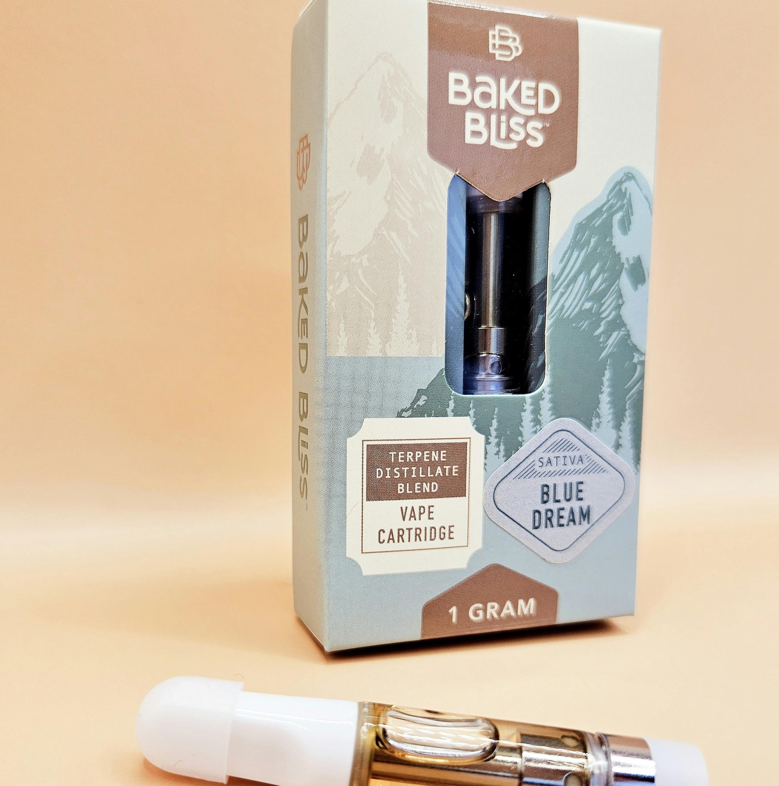 Baked Bliss 1g Blue Dream Cartridge - Baked Bliss Edibles