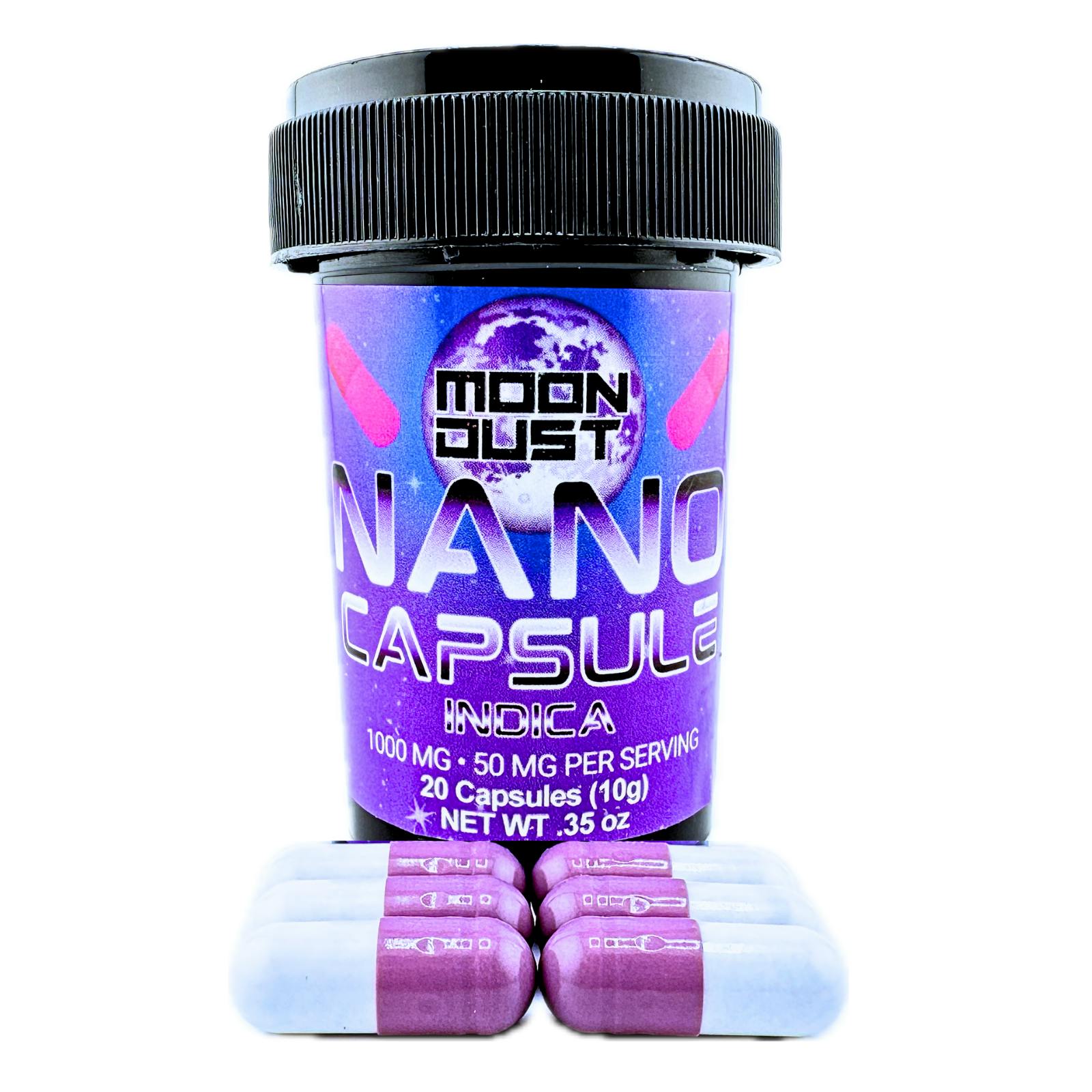 1000MG NANO THC CAPSULES - INDICA - MOON DUST