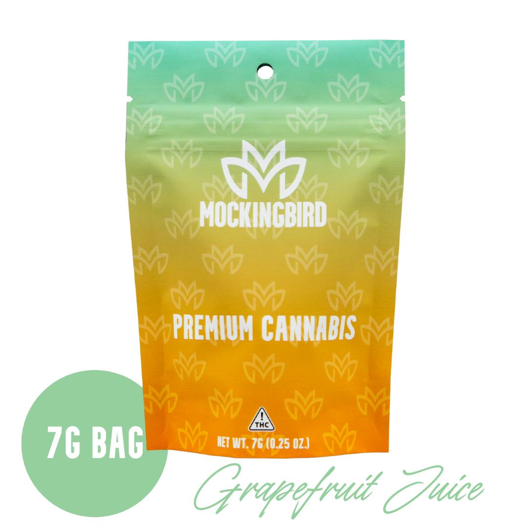 Mockingbird Premium Flower: Grapefruit Juice 7g bag - Mockingbird