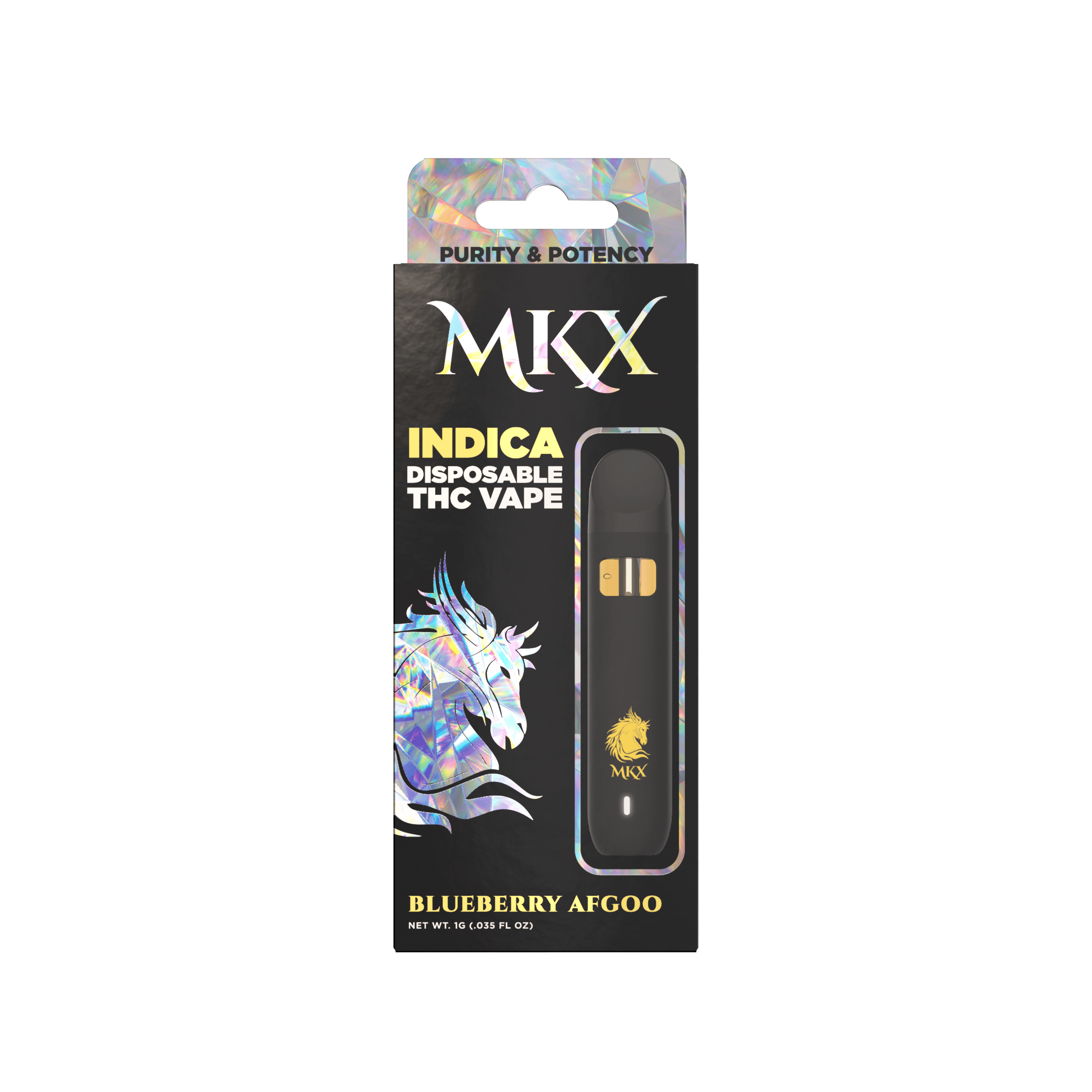 Blueberry Afgoo 1g Discardable Pen By MKX - MKX Oil Co