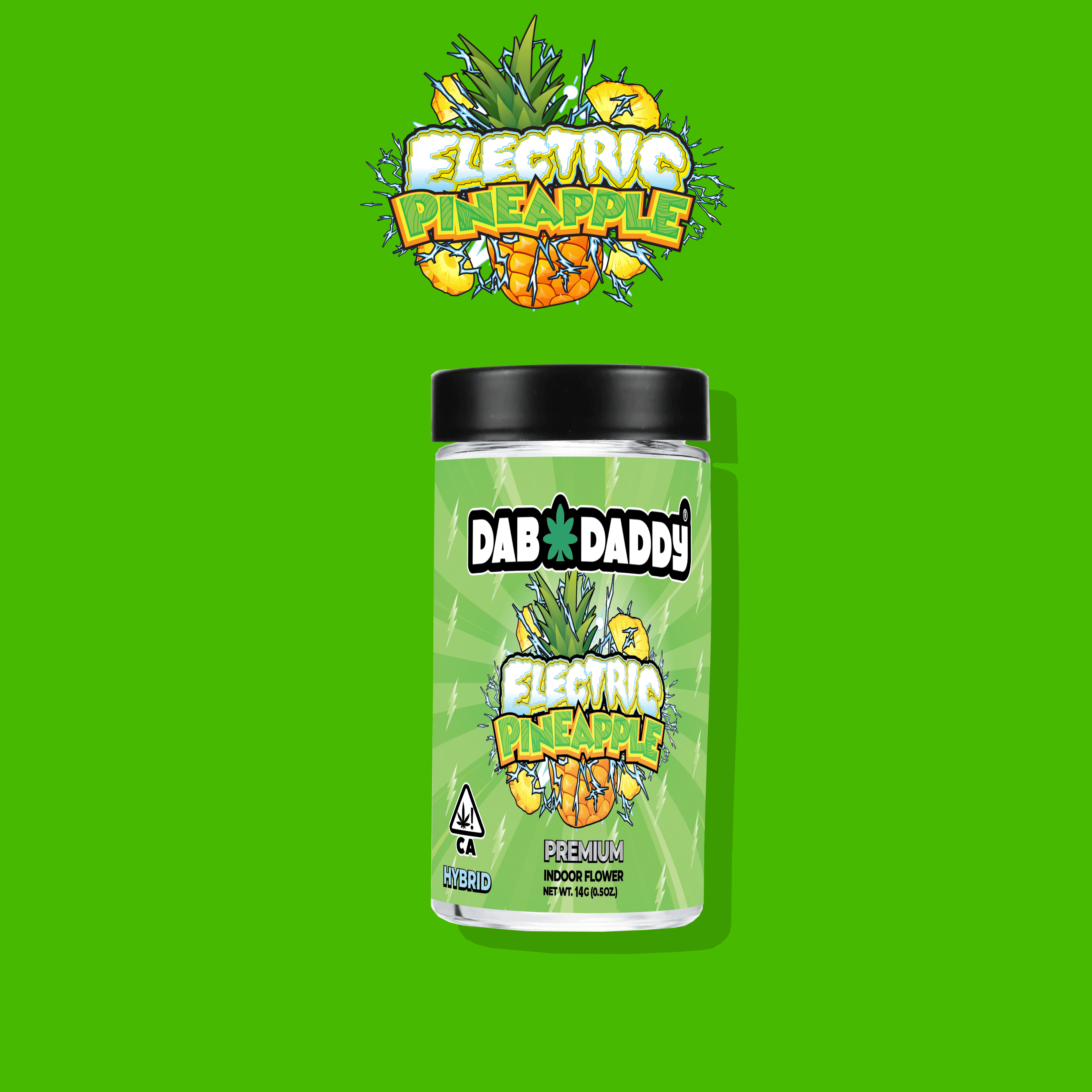 Electric Pineapple Flower Dab Daddy® 14g Premium Indoor Flower - Dab ...
