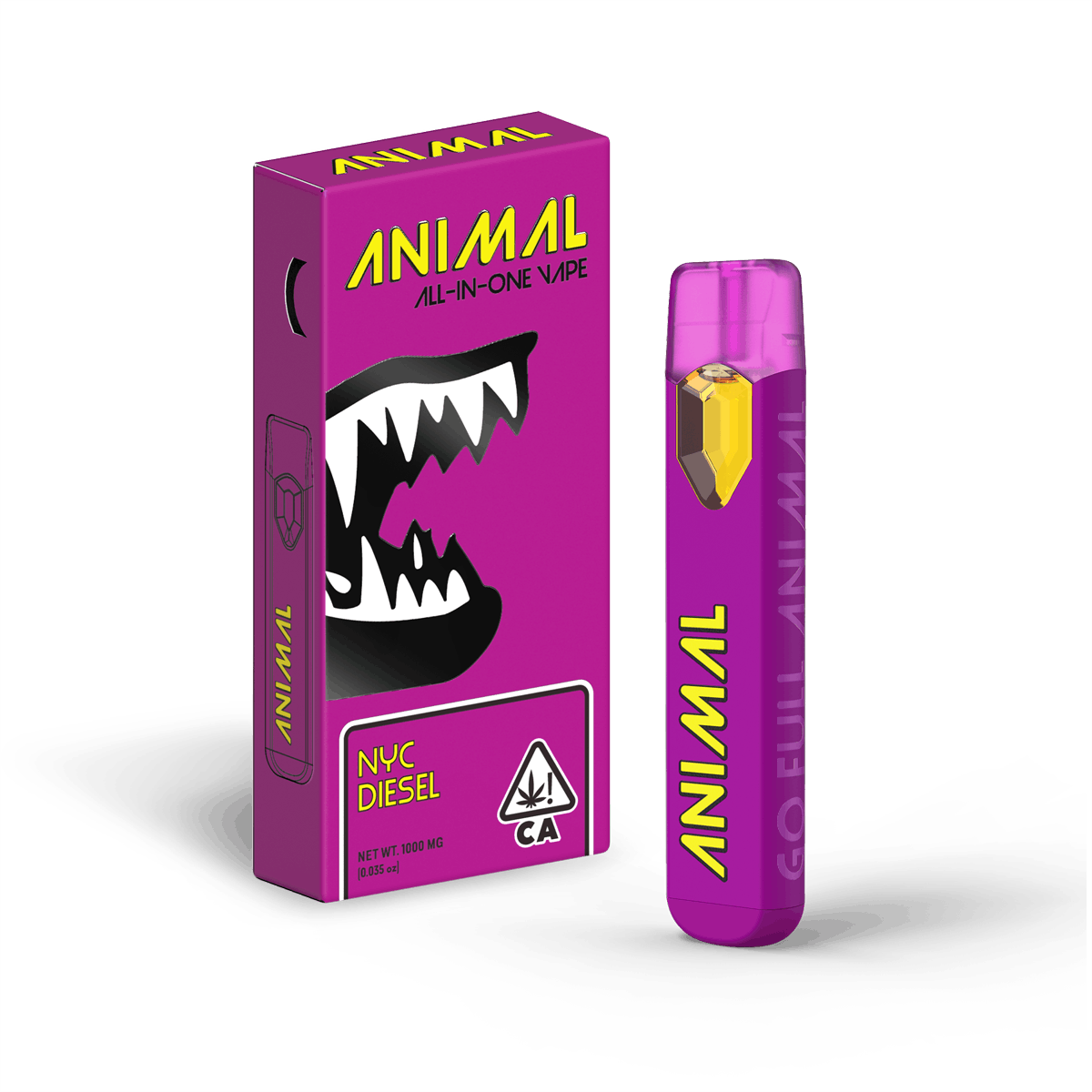 ANIMAL - 1G HIGHLY POTENT AIO VAPE PEN - NYC DIESEL - Go Full Animal