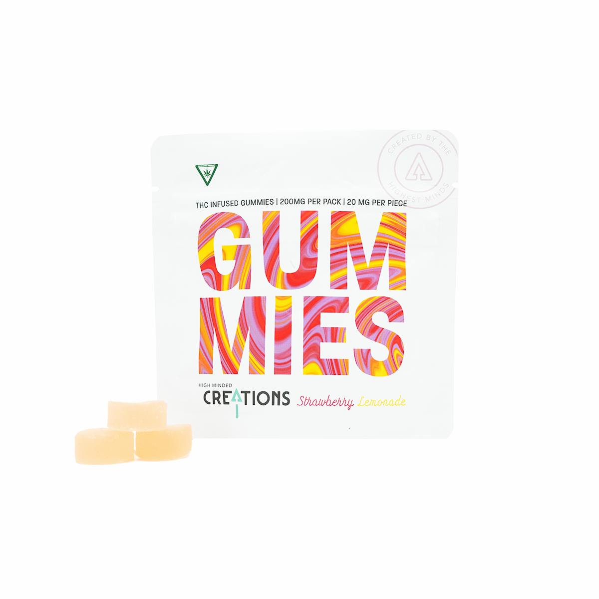 Strawberry Lemonade Gummies - 200mg - High Minded