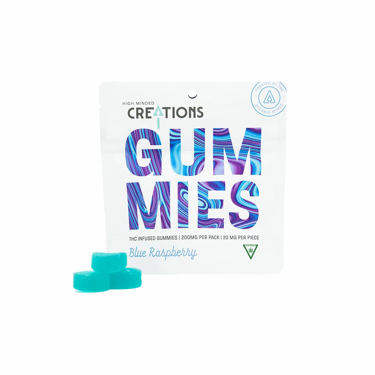 Blue Raspberry Gummies - 200mg - High Minded