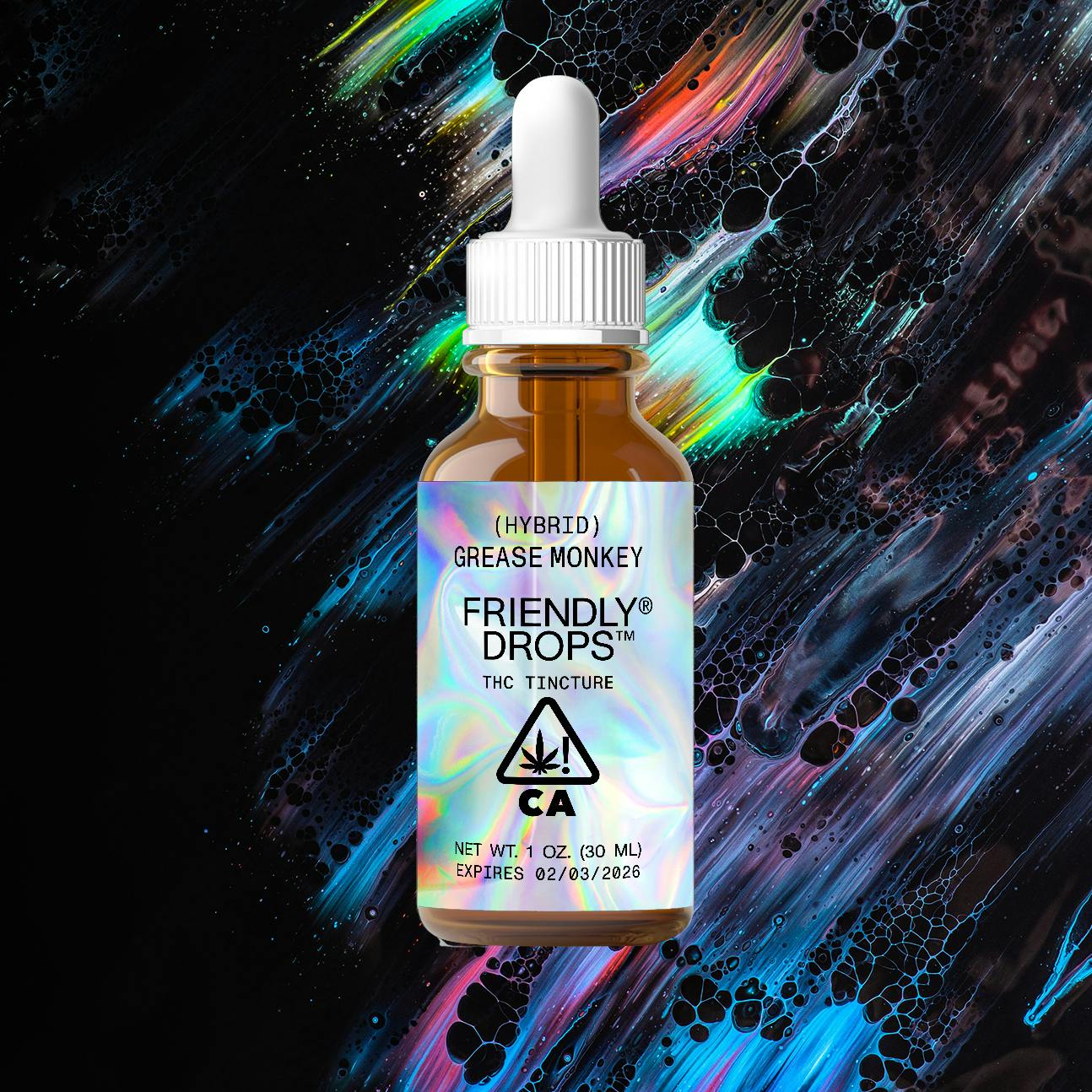 Grease Monkey | Hybrid | 1000mg Full Spectrum Tincture - Friendly Brand