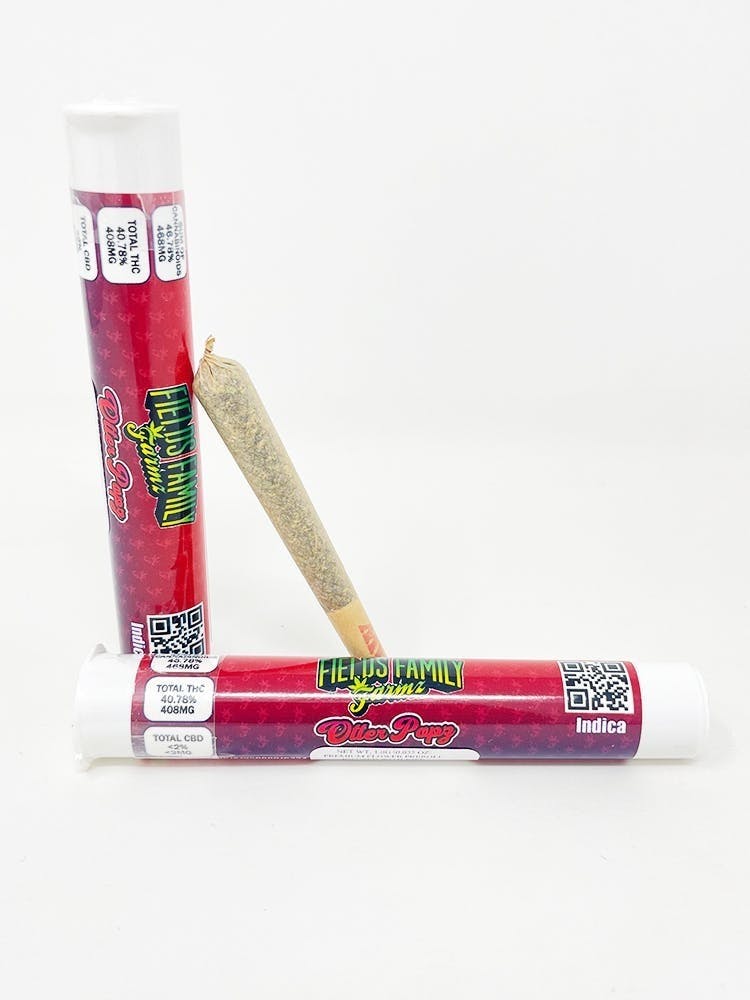 Otter Popz 1g Kief Infused Single Pre Roll - Fields Family Farmz