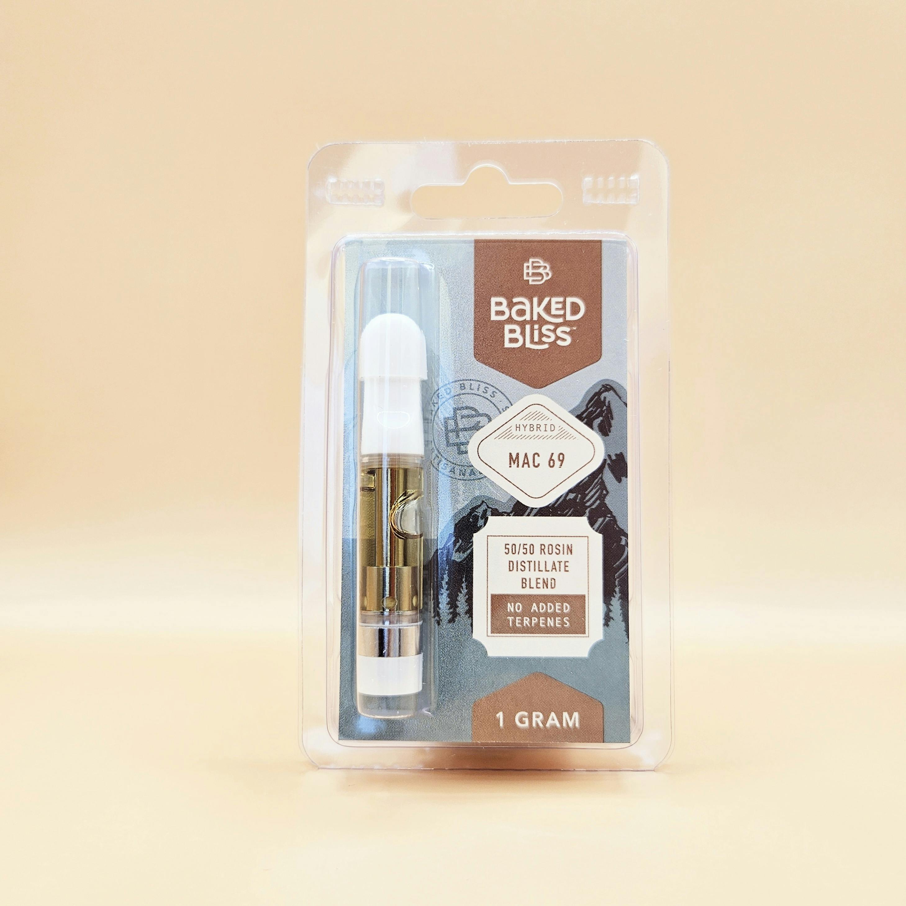 Baked Bliss Mac69 1g 50/50 Hash Rosin/Distillate Cartridge - Baked ...