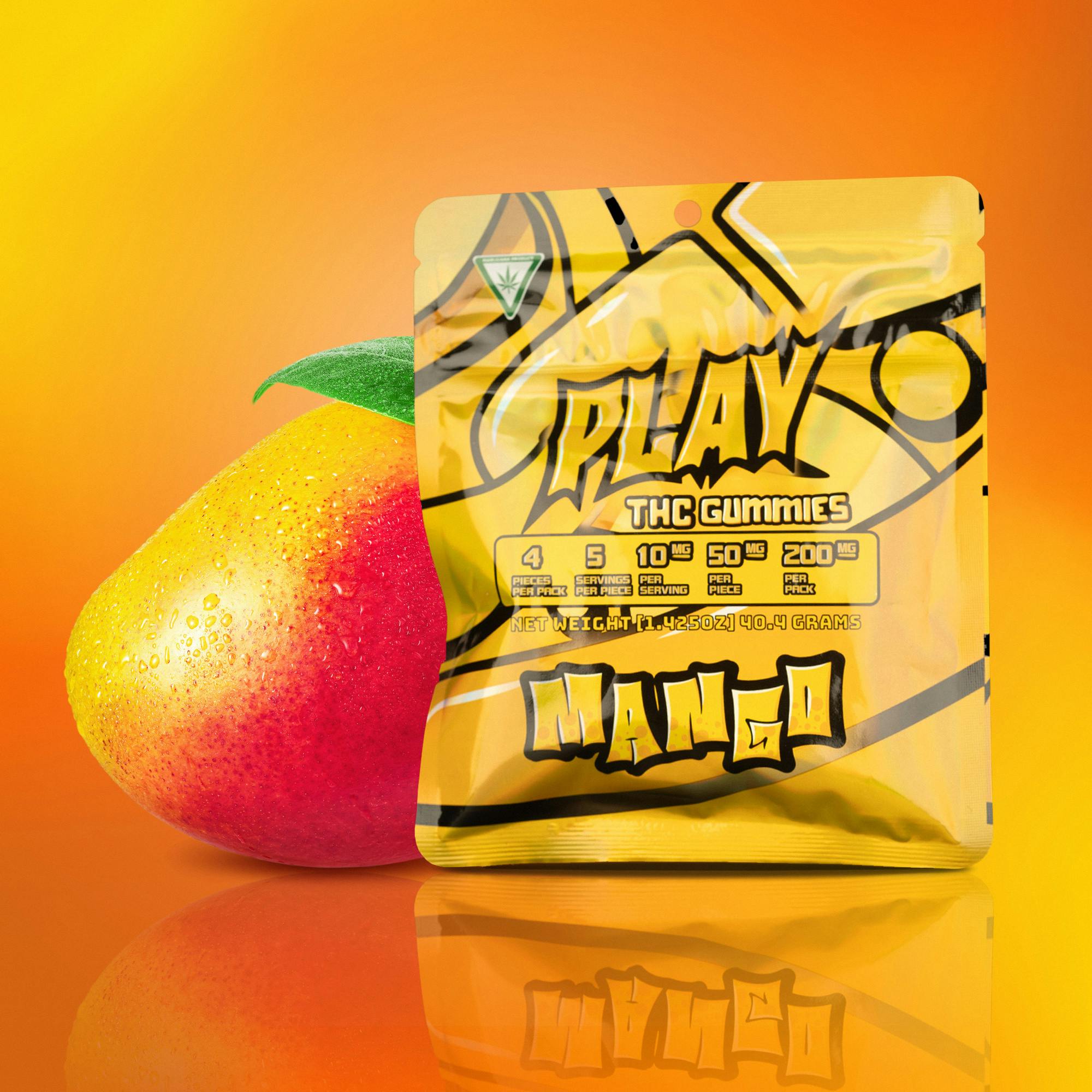 Play | Mango | 200mg | Gummies - Rkive Reserve