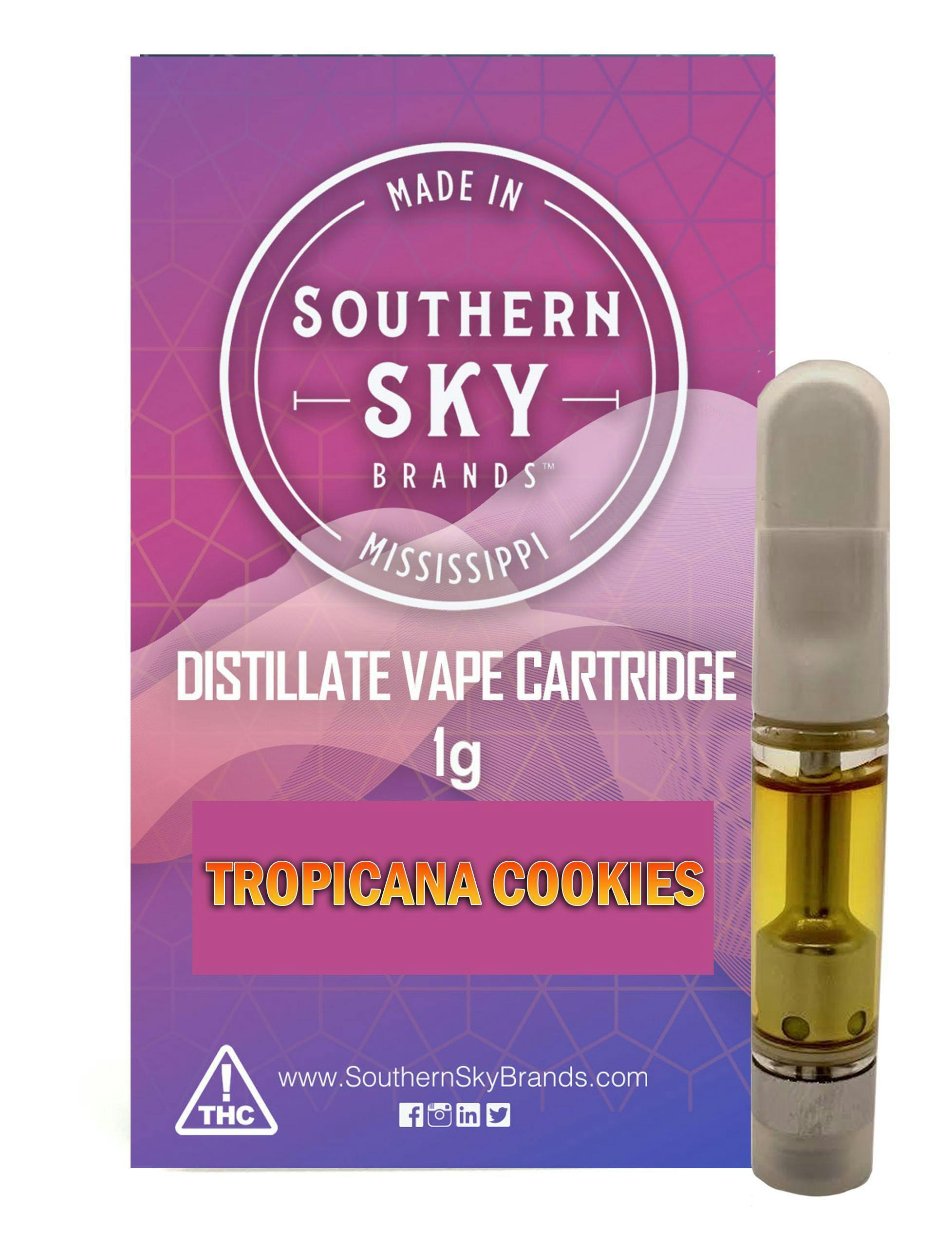 Tropicana Cookies THC Vape - 1g - Southern Sky Brands