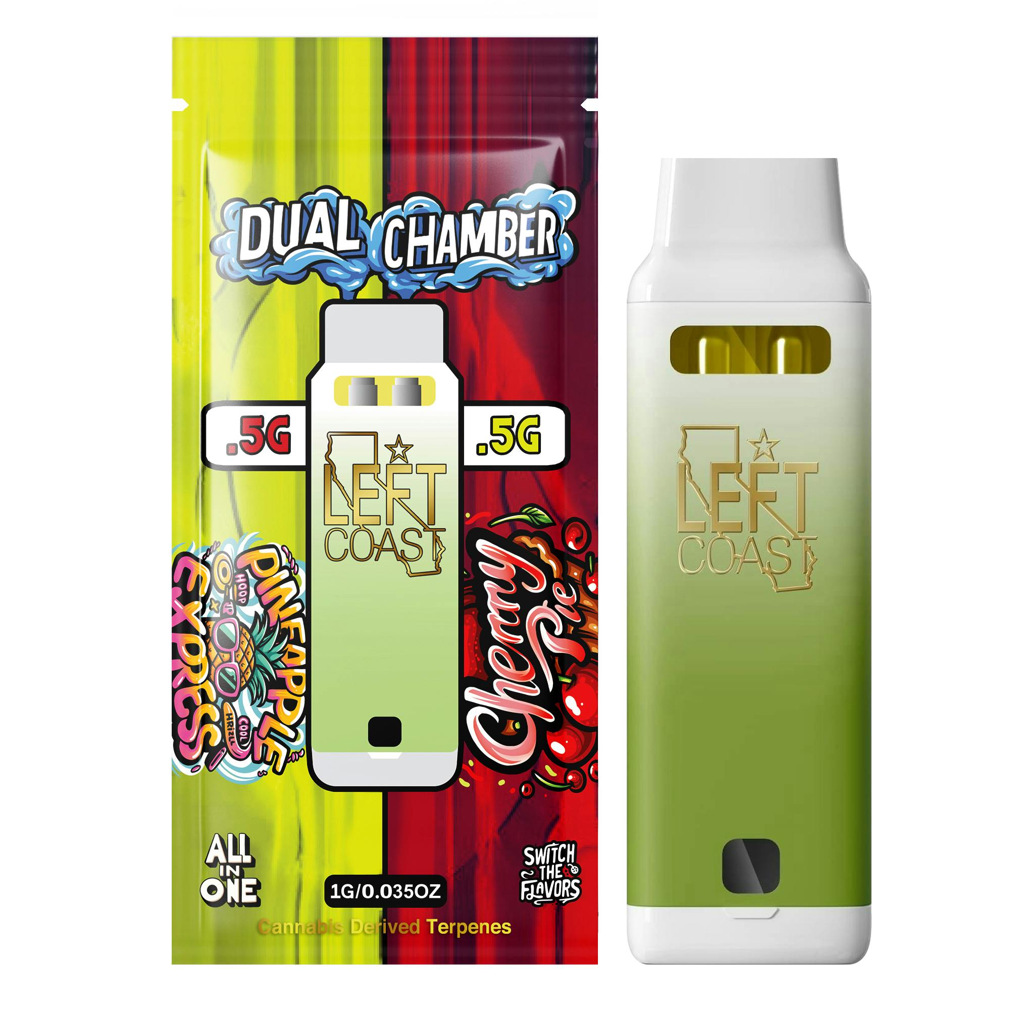 Left Coast - 1G Dual Chamber - Pineapple Express / Cherry Pie - LEFT COAST