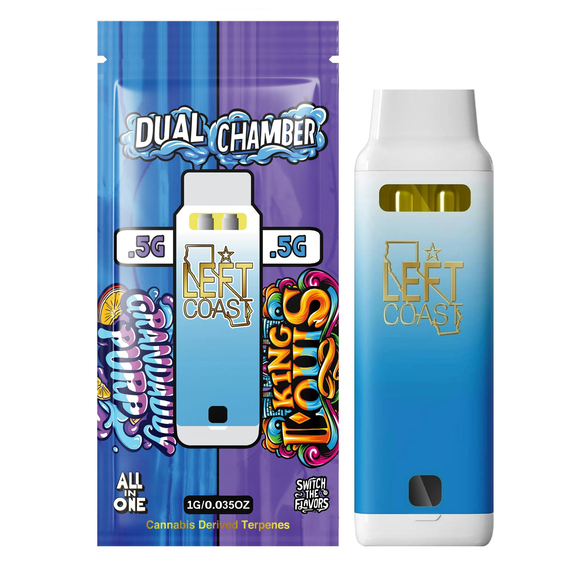 Left Coast - 1G Dual Chamber - Grandaddy Purp / King Louis - LEFT COAST