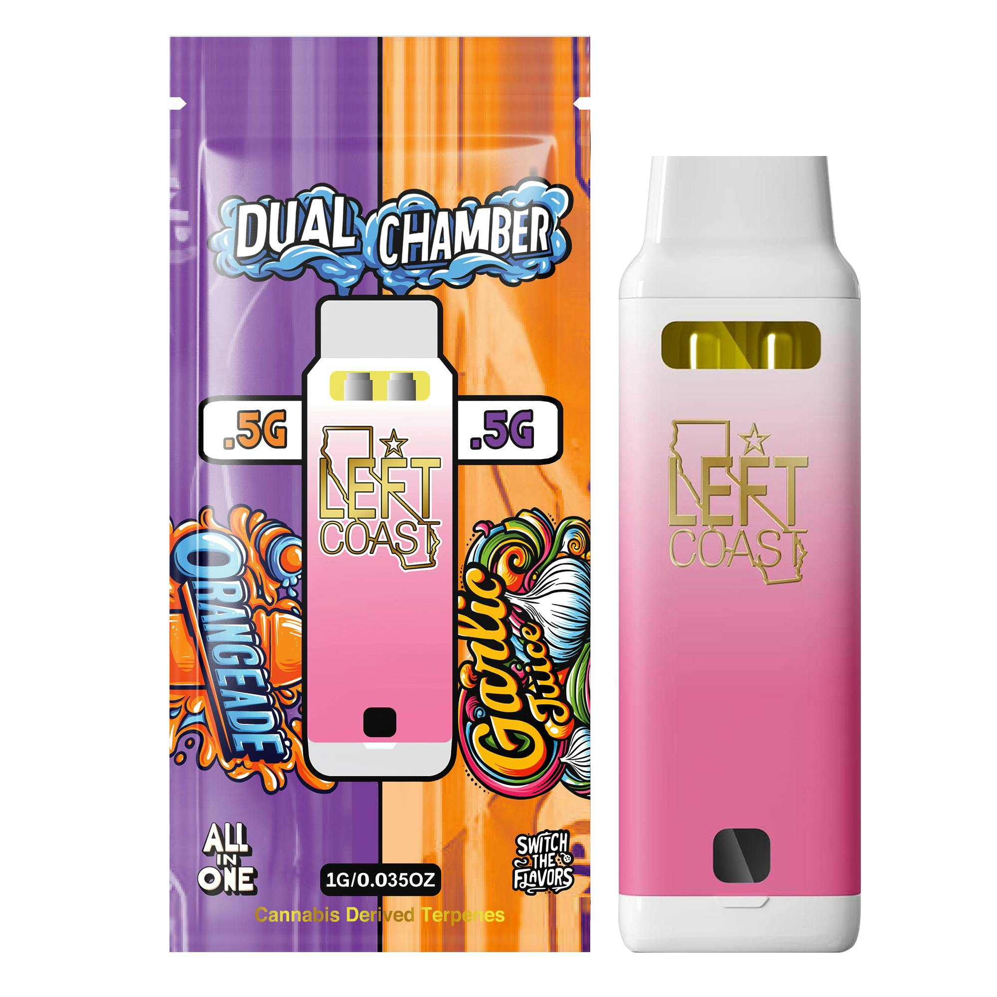 Left Coast - 1G Dual Chamber - Orangeade / Garlic Juice - LEFT COAST