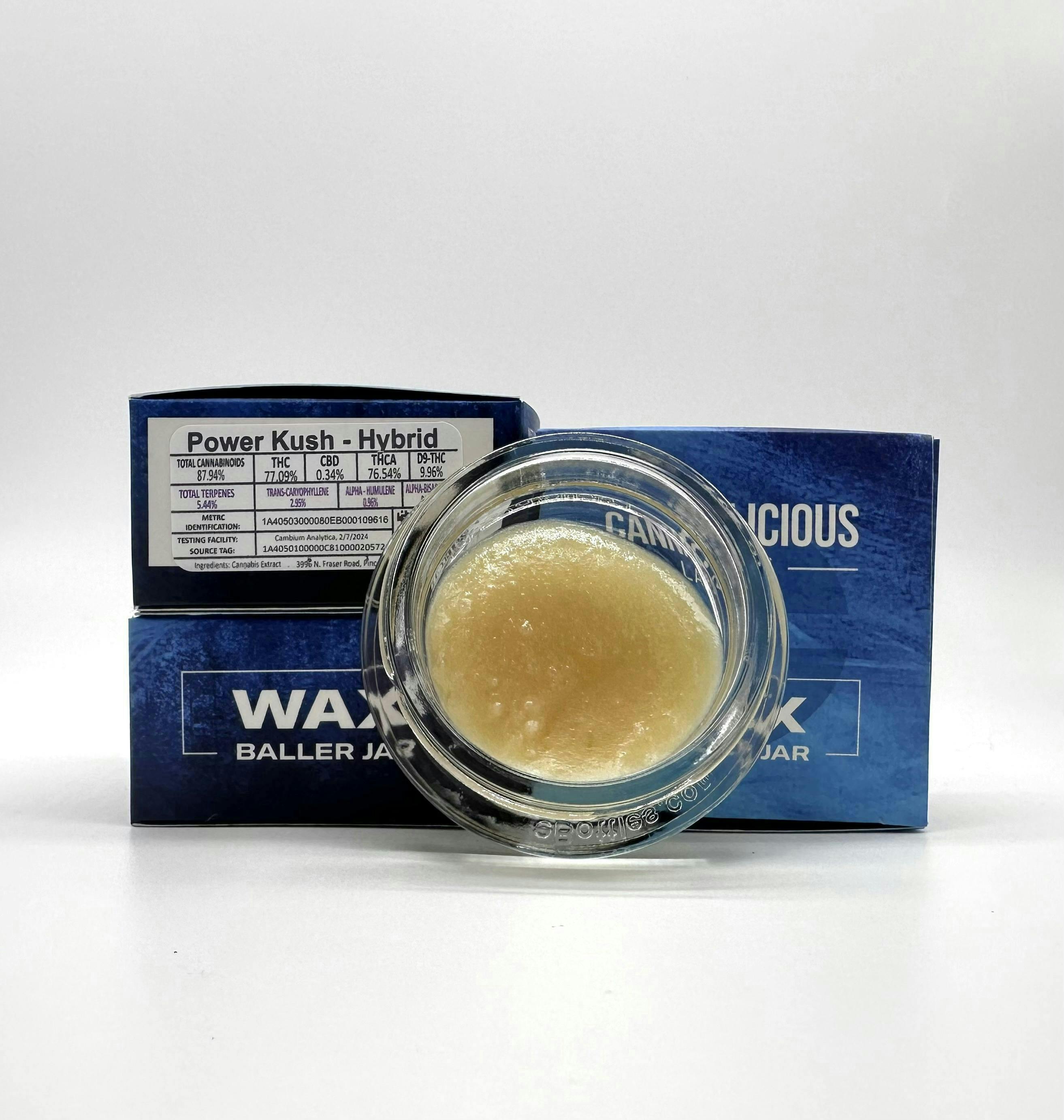 Power Kush Wax - Indica - Cannalicious Labs