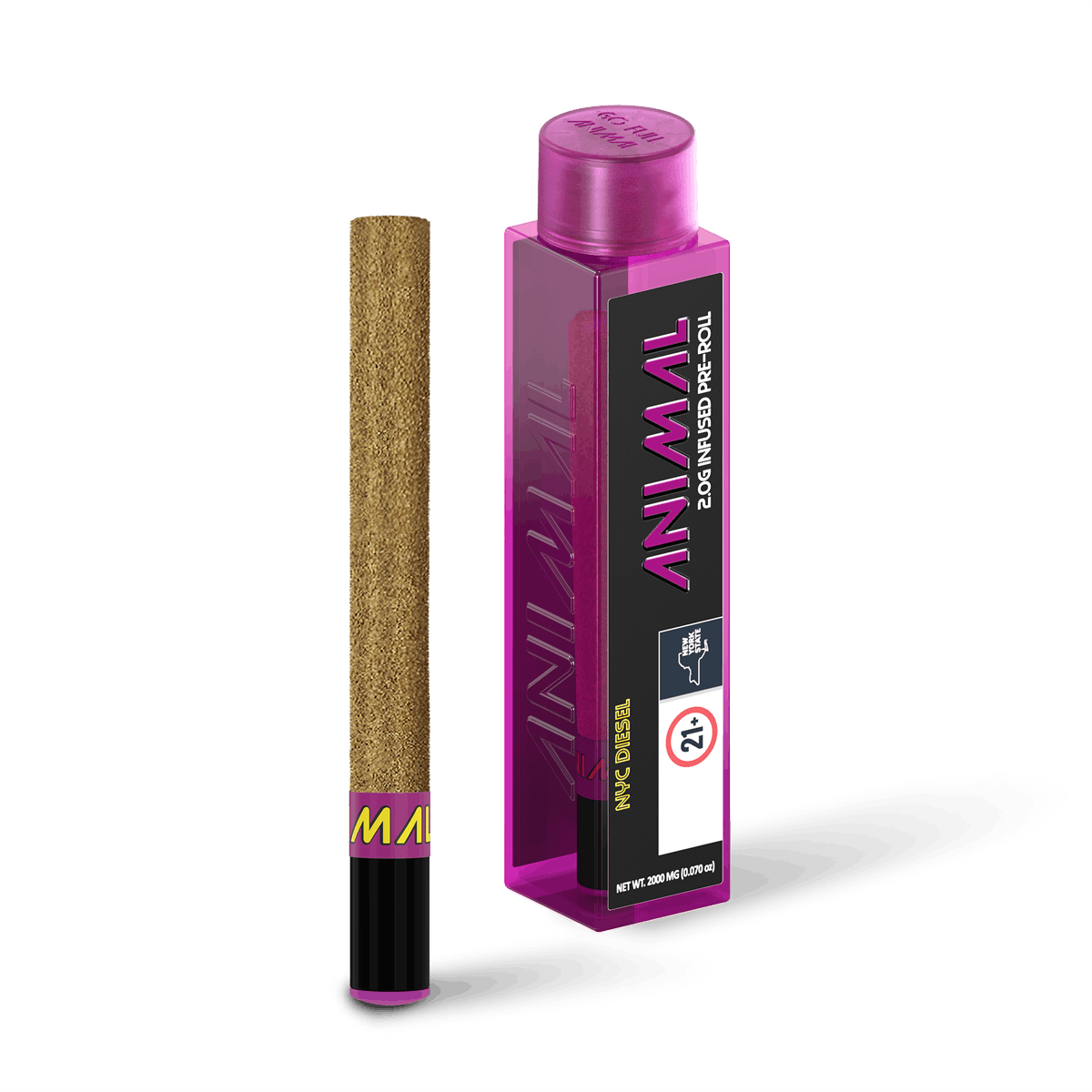 ANIMAL - 2G SUPER INFUSED PRE ROLL - NYC DIESEL - Go Full Animal