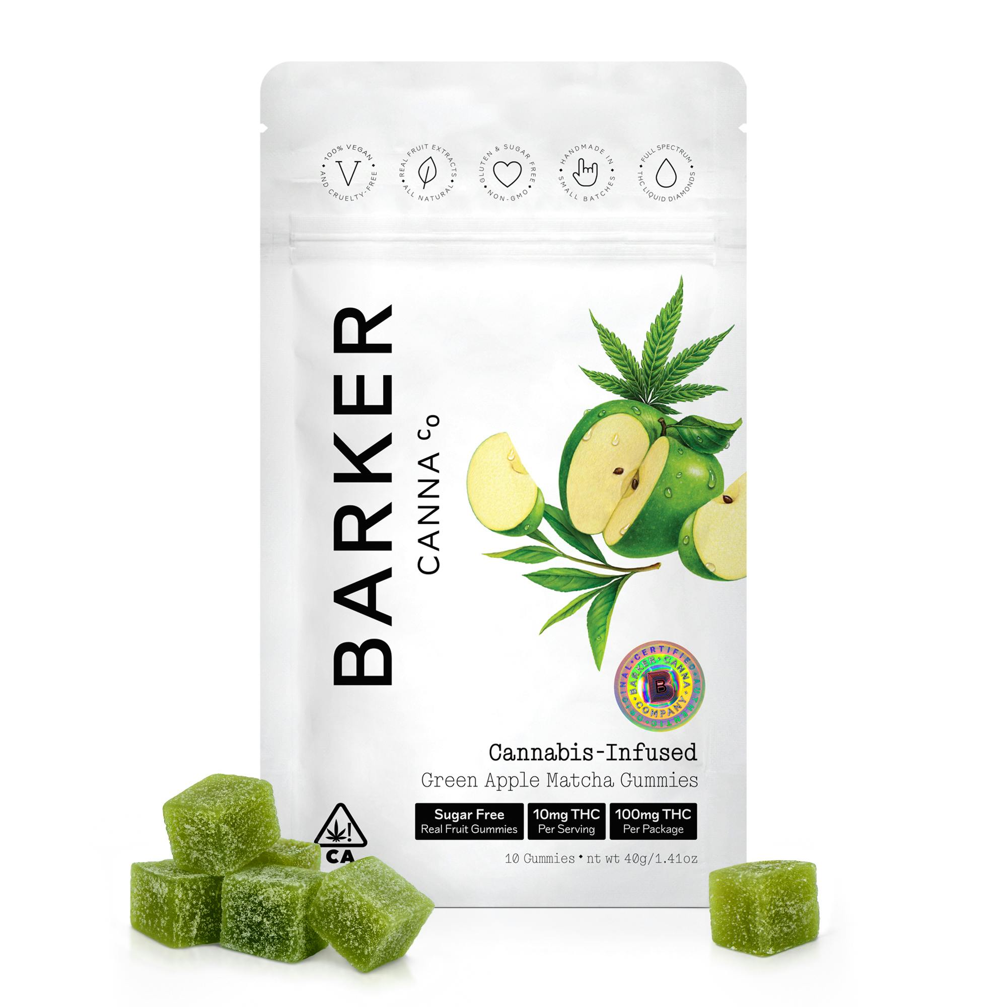Green Apple Matcha Gummies - Barker Canna Co.