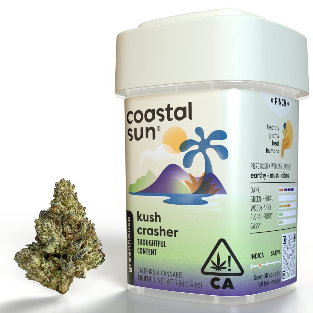 Kush Crasher Greenhouse Flower 3.5g - Coastal Sun