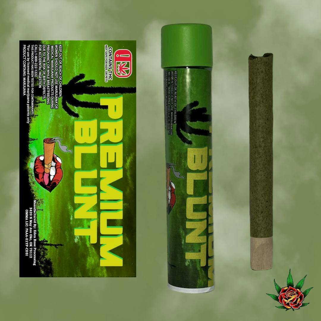 Eden Rose's Premium Hemp Blunt 2g - Dark Phoenix (Sativa) - Eden Rose Processing